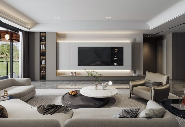 3D Modern living room model - TurboSquid 1996939