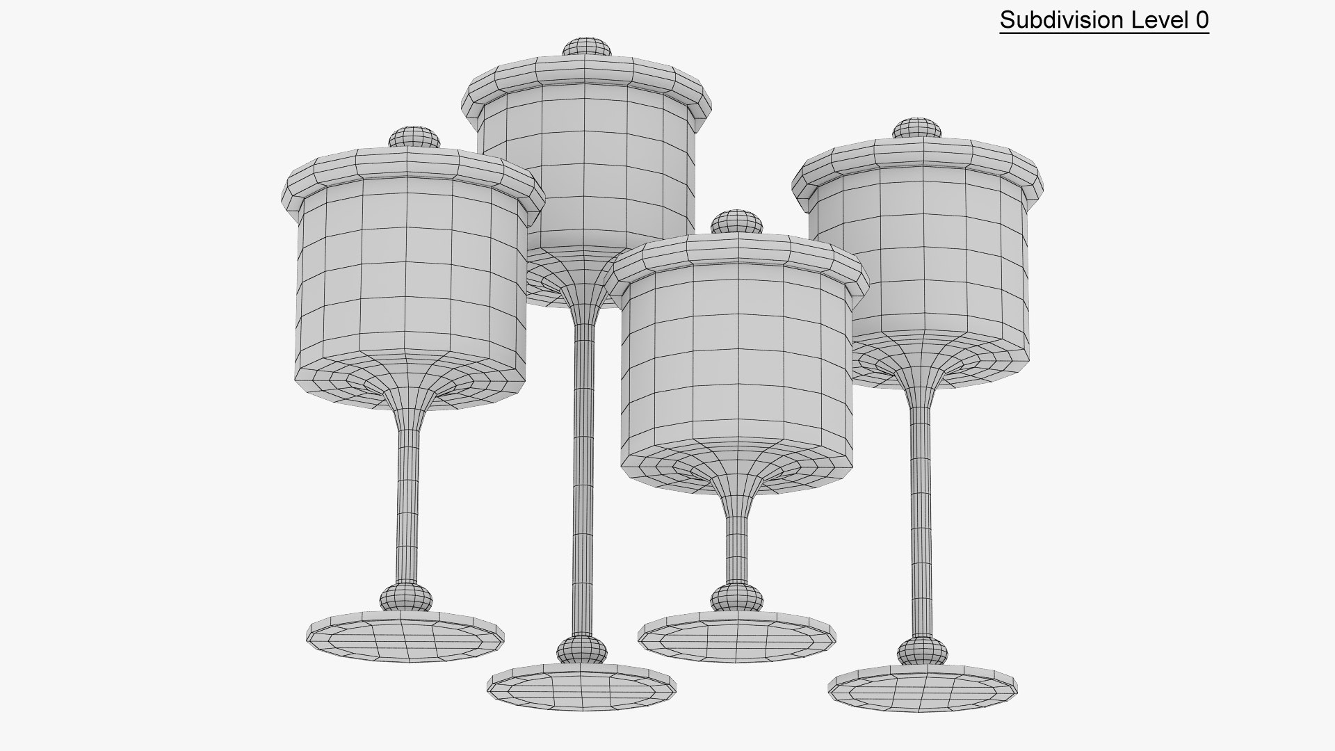 3D Model Candy Jars Set 02 - TurboSquid 1595895