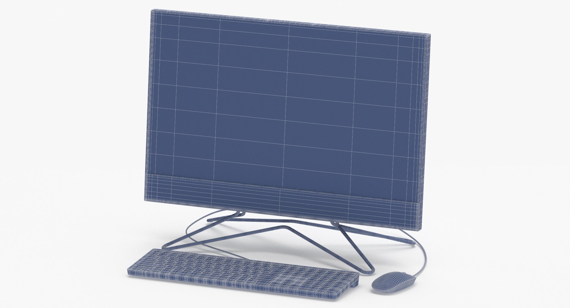 3D Computer Desktop Type 03 Device And Box Clean And Generic Label ...