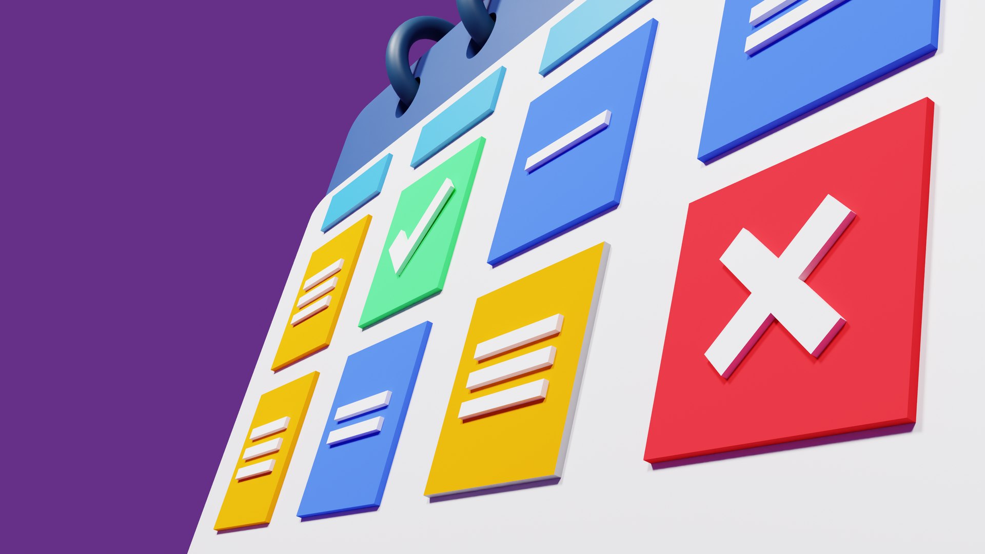 Calendar Icon With Check Mark Task 3D Model - TurboSquid 2042580