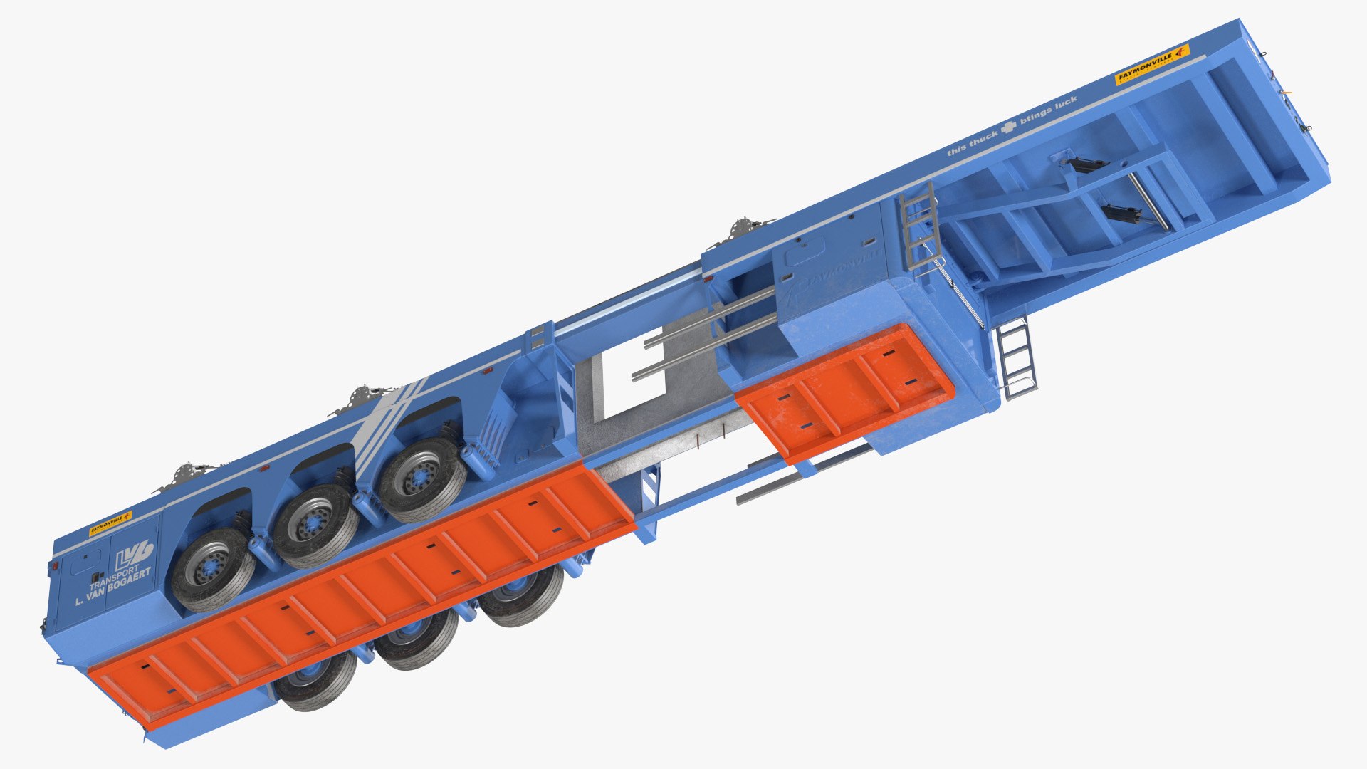 Faymonville Prefamax Inloader Semi Trailer with Concrete Panel 3D ...