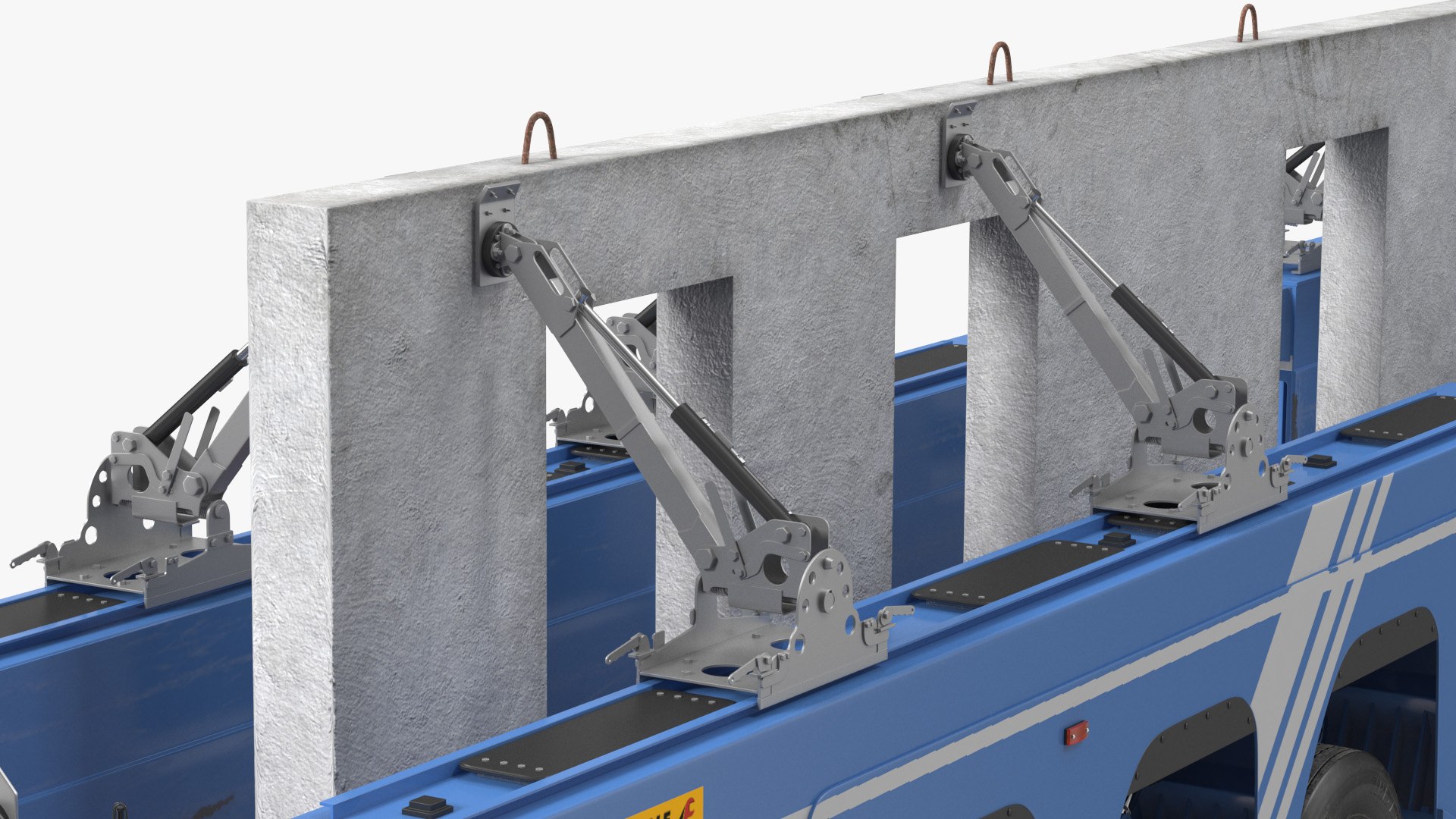 Faymonville Prefamax Inloader Semi Trailer with Concrete Panel 3D ...