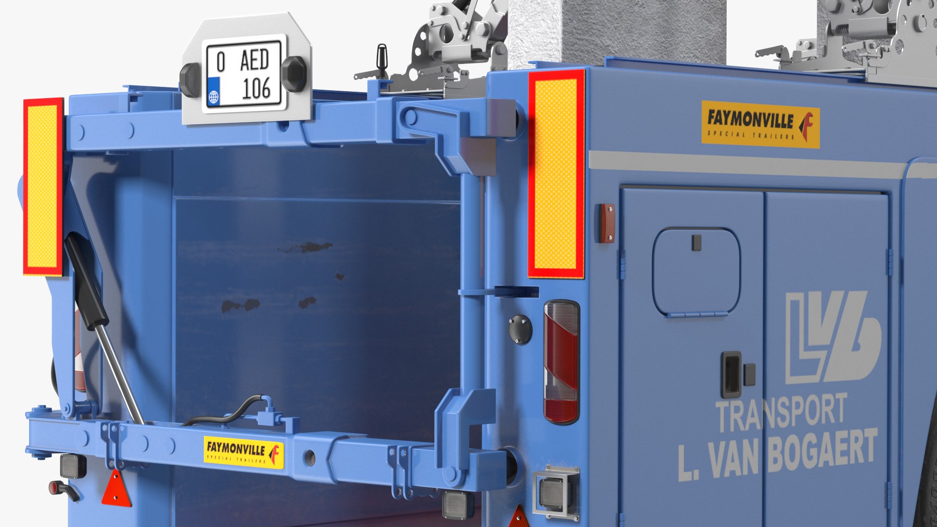 Faymonville Prefamax Inloader Semi Trailer with Concrete Panel 3D ...