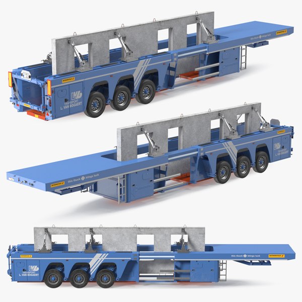 Faymonville Prefamax Inloader Semi Trailer with Concrete Panel 3D ...