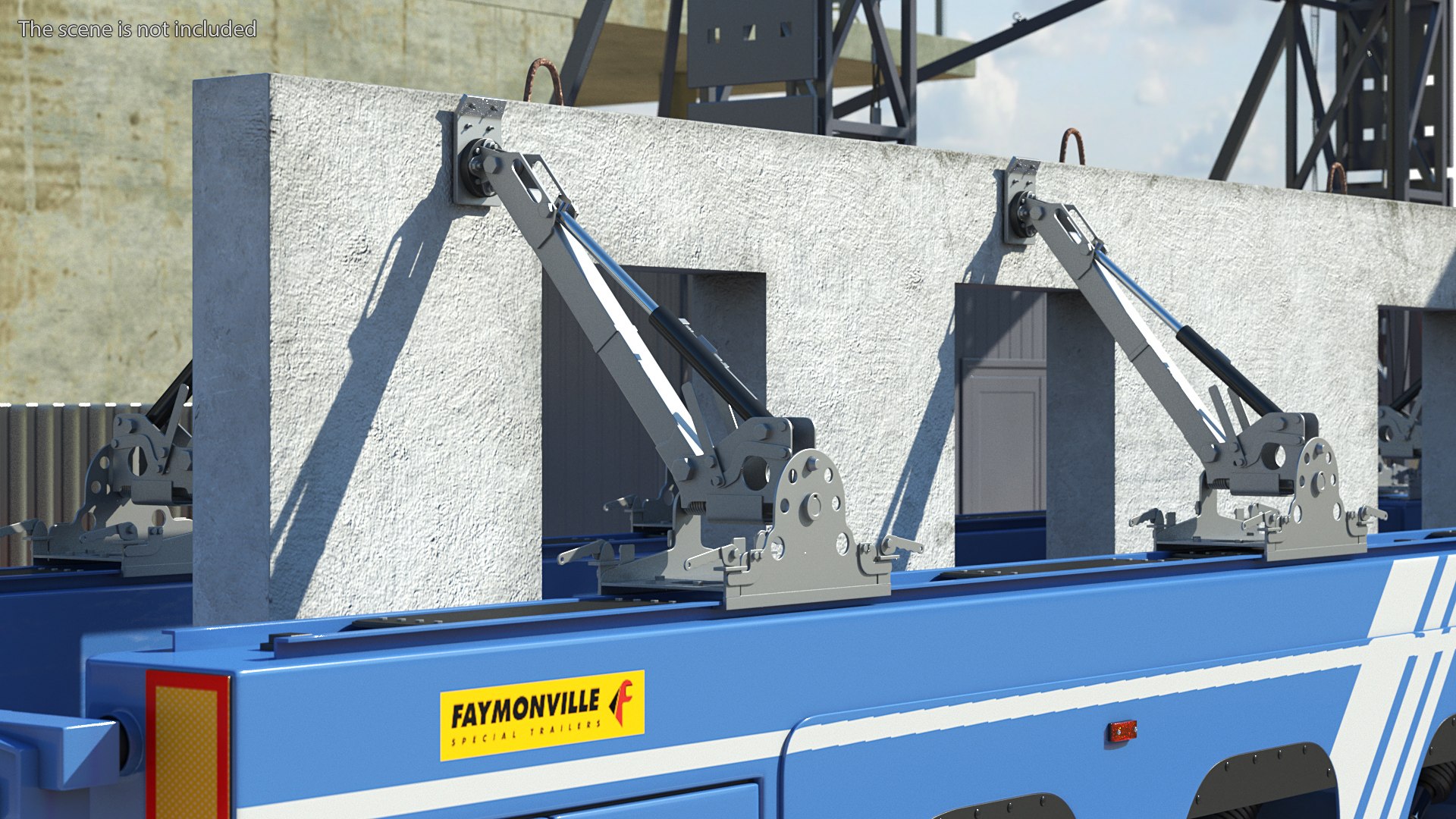 Faymonville Prefamax Inloader Semi Trailer with Concrete Panel 3D ...