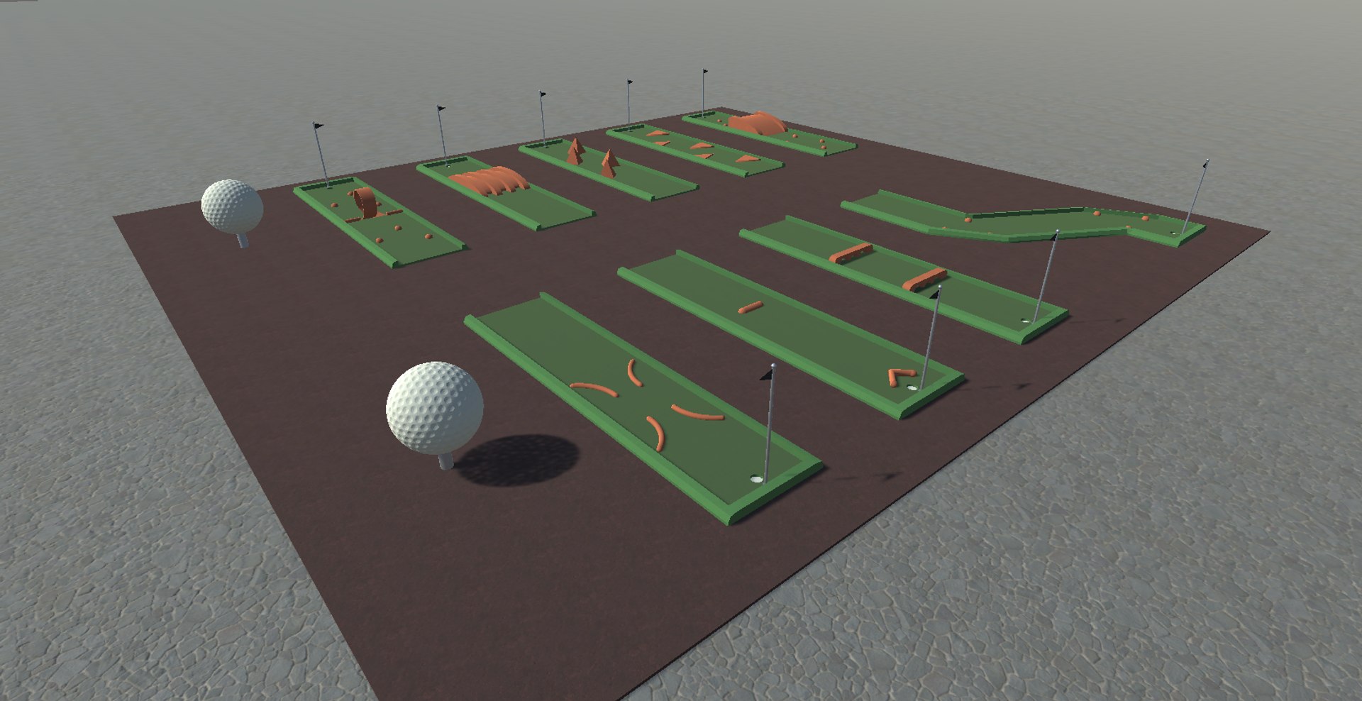 Golf Course 3D Model - TurboSquid 1406134