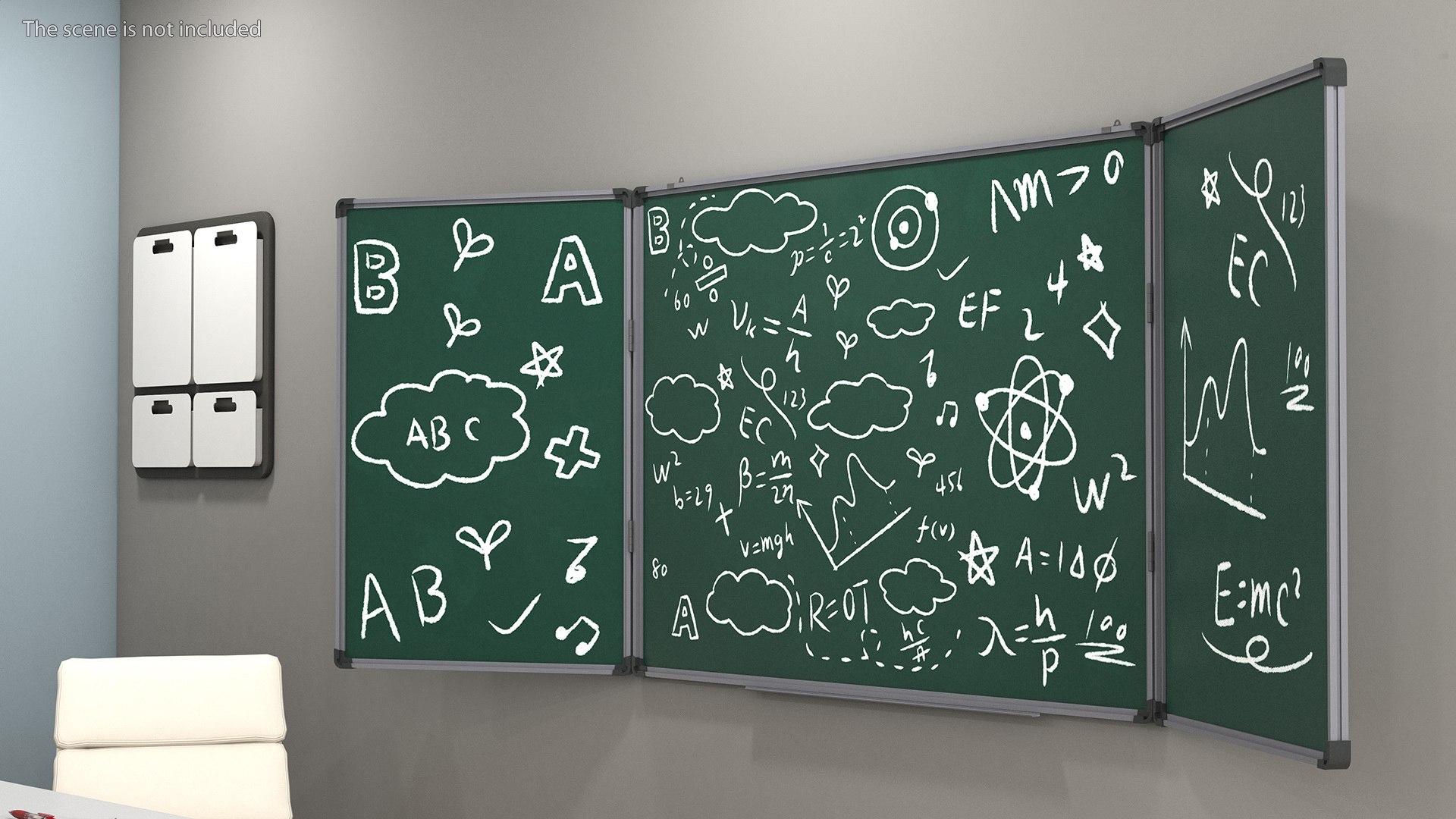 Blackboard Green Painted 3D model - TurboSquid 2108918
