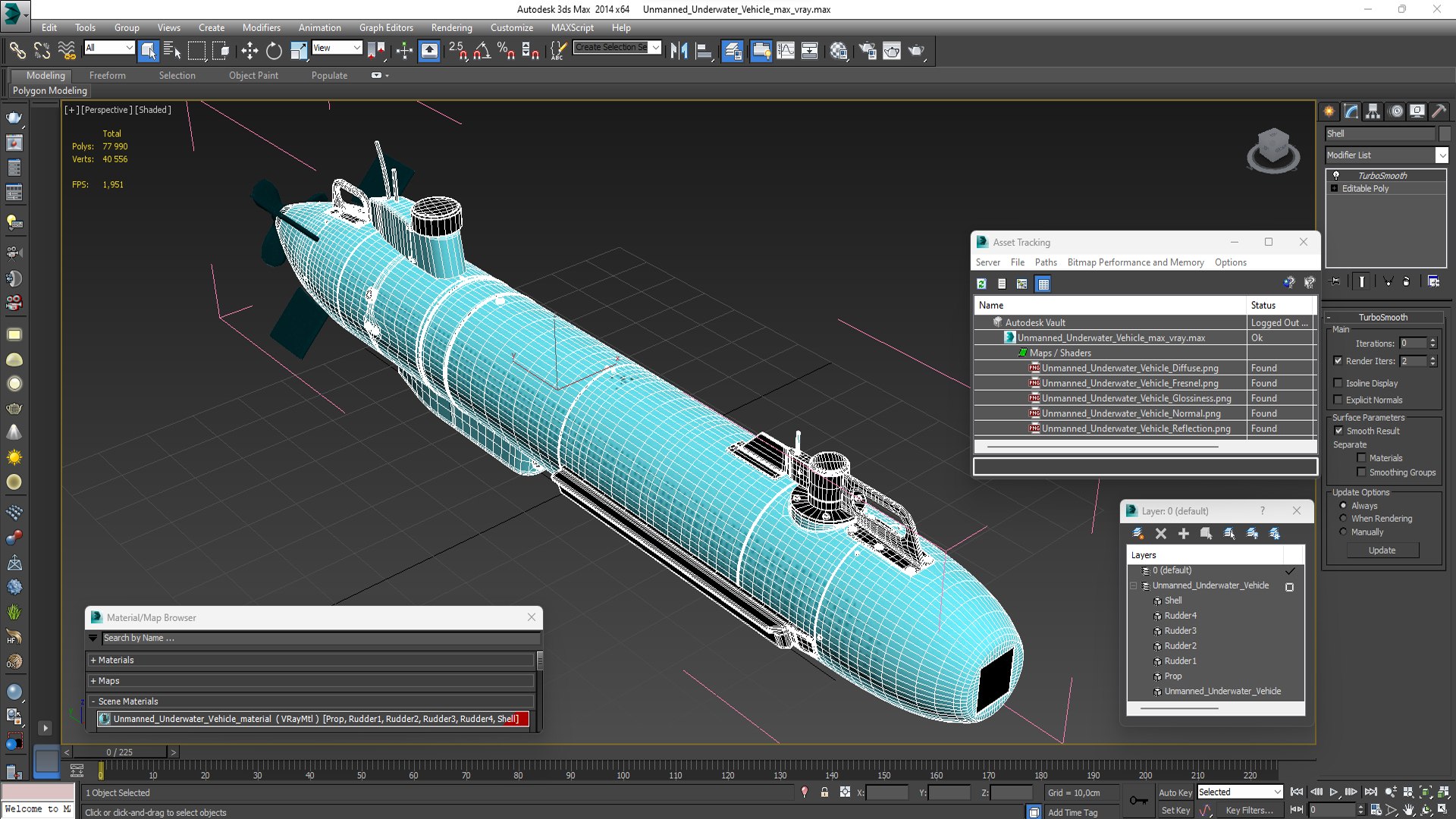 Unmanned Underwater Vehicle 3d Model Turbosquid 2169639
