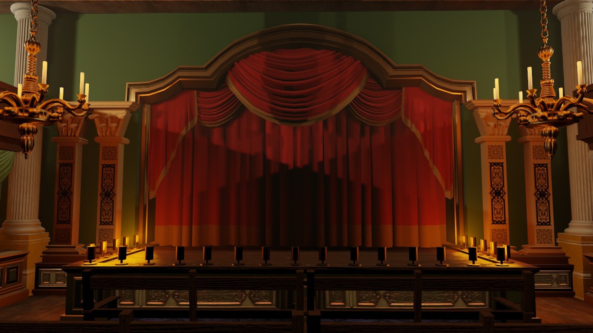 Theater Stage 3D Model - TurboSquid 1674200