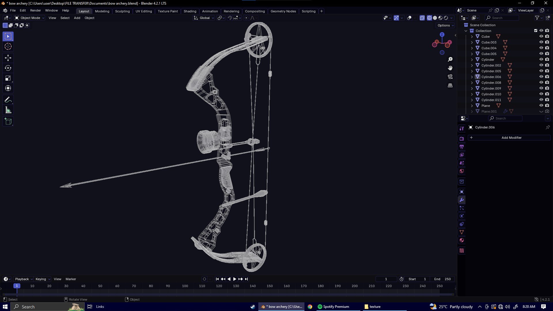 3D Model Compound Bow - TurboSquid 2392016
