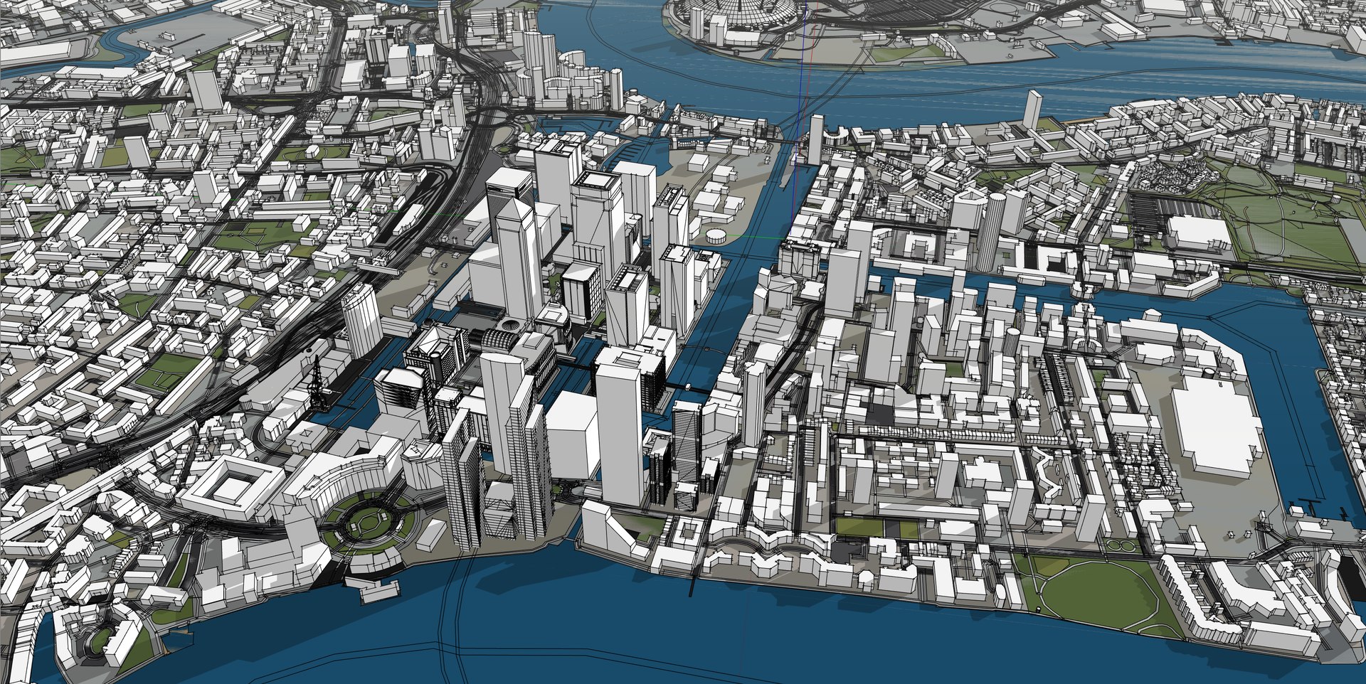 3D Canary Wharf London - Model - TurboSquid 1485975