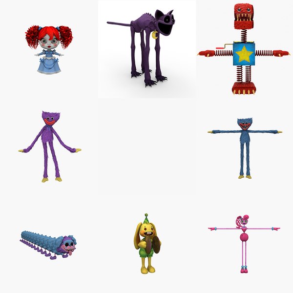 modelo 3d Pack de 8 modelos Poppy Playtime en 1 - TurboSquid 2363607
