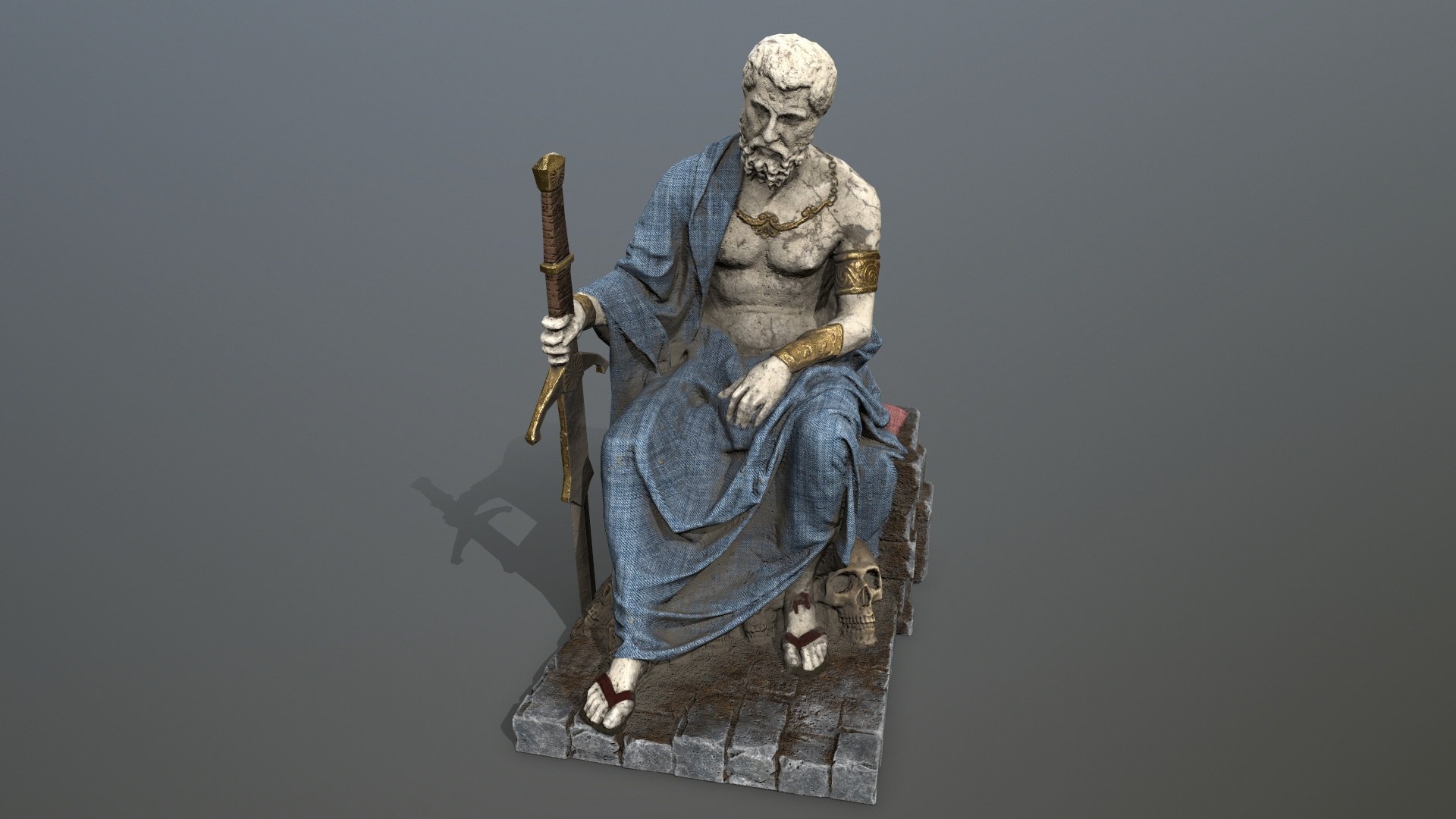 3D Man Statue Model - TurboSquid 2054686