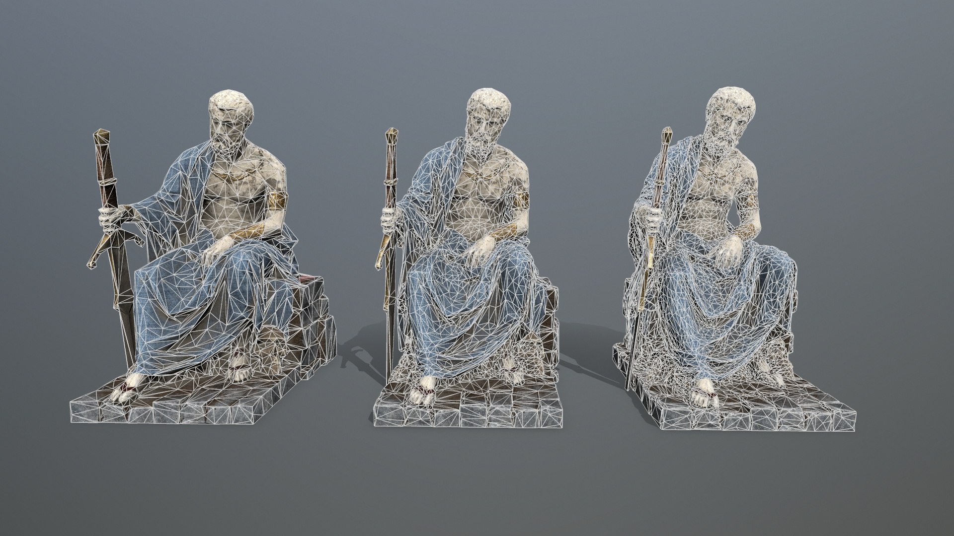 3D Man Statue Model - TurboSquid 2054686