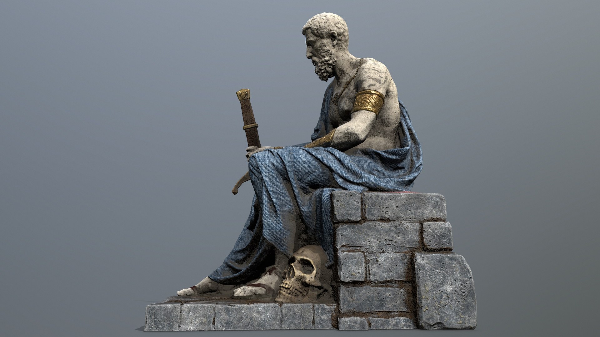 3D Man Statue Model - TurboSquid 2054686