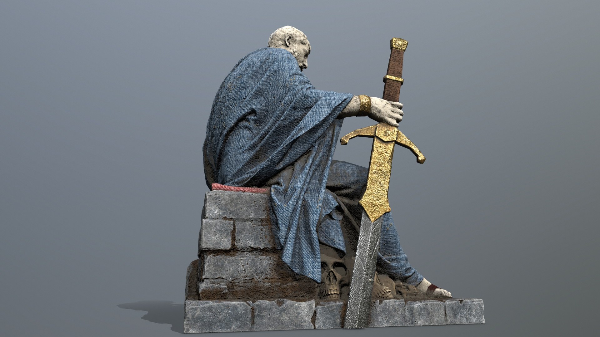 3D Man Statue Model - TurboSquid 2054686