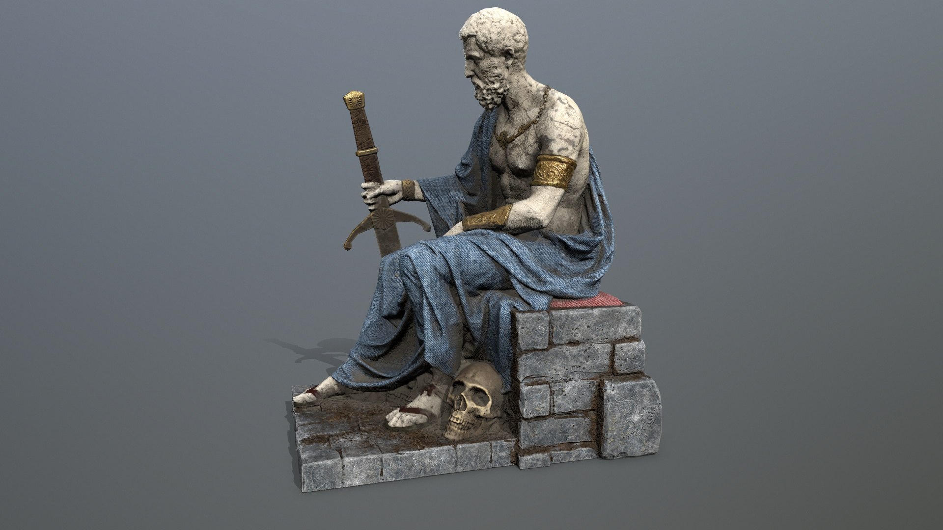 3D Man Statue Model - TurboSquid 2054686