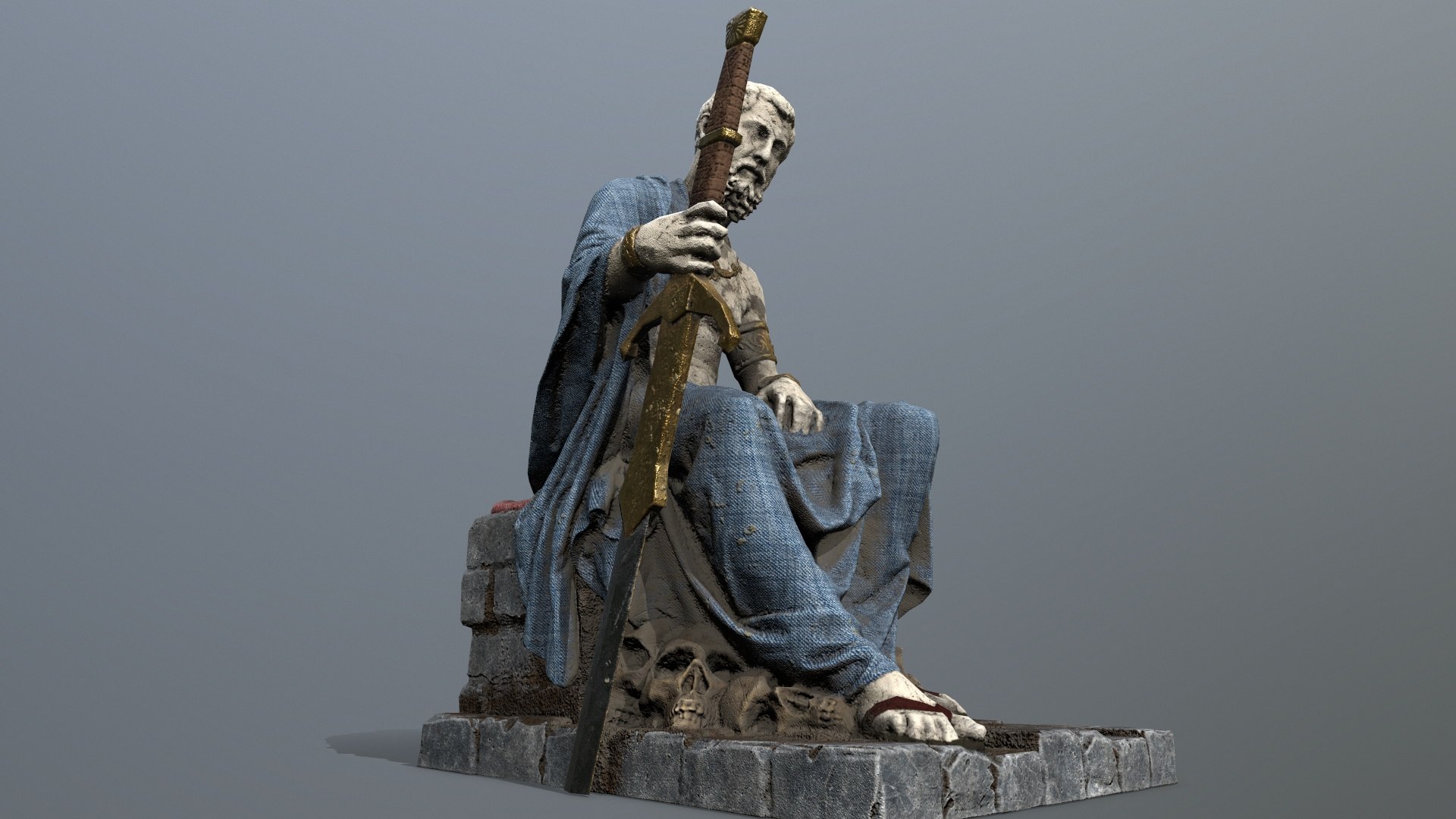 3D Man Statue Model - TurboSquid 2054686