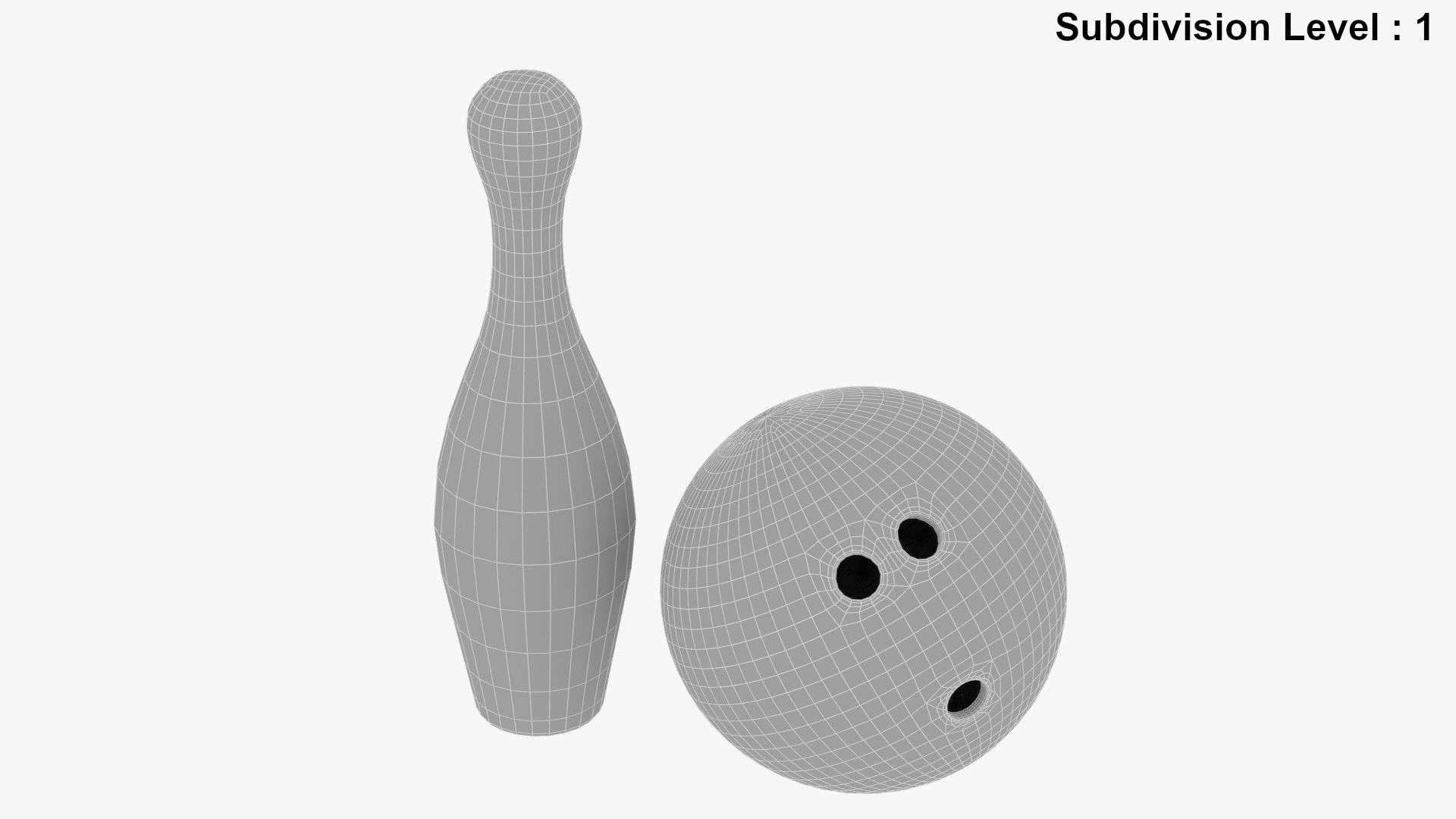 Bowling Pin And Ball 3D - TurboSquid 2193214