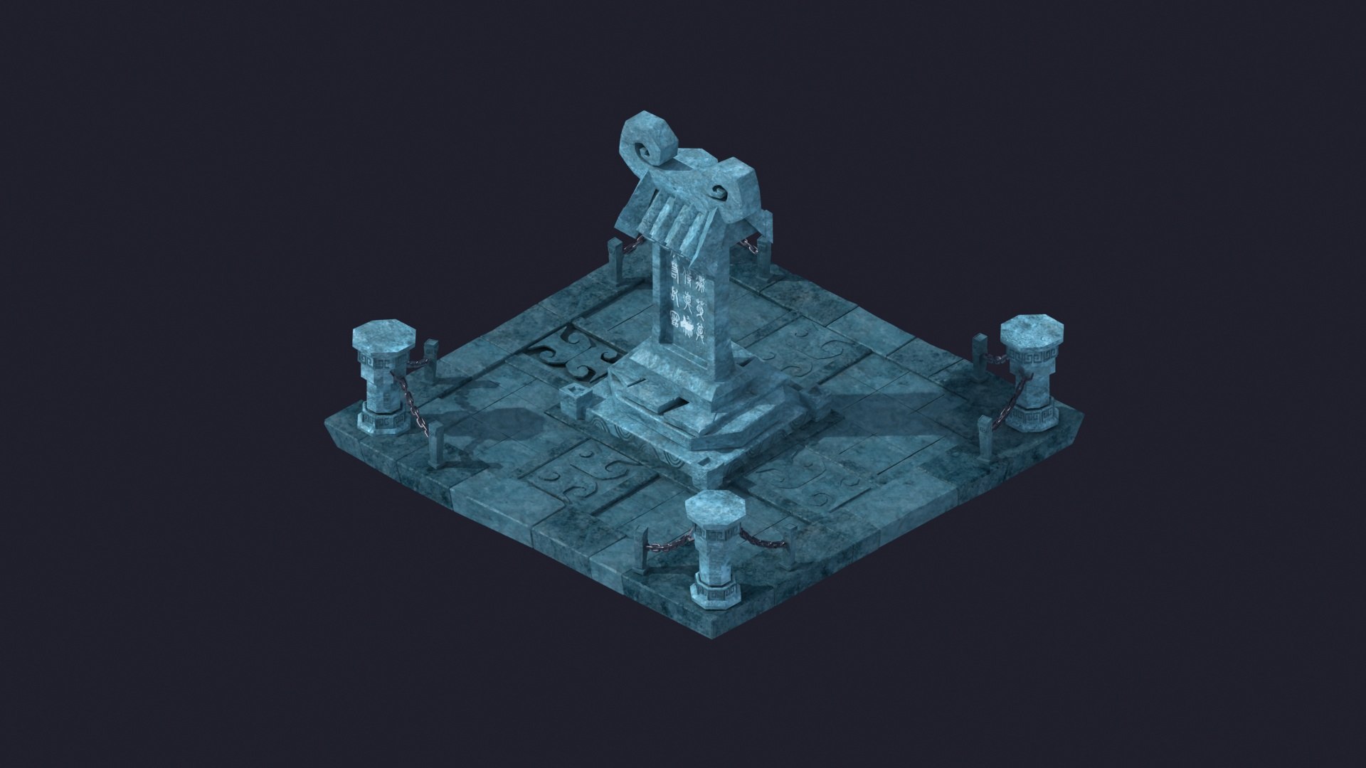 3D tomb tombstone skull bone cemetery dead headstone model - TurboSquid ...