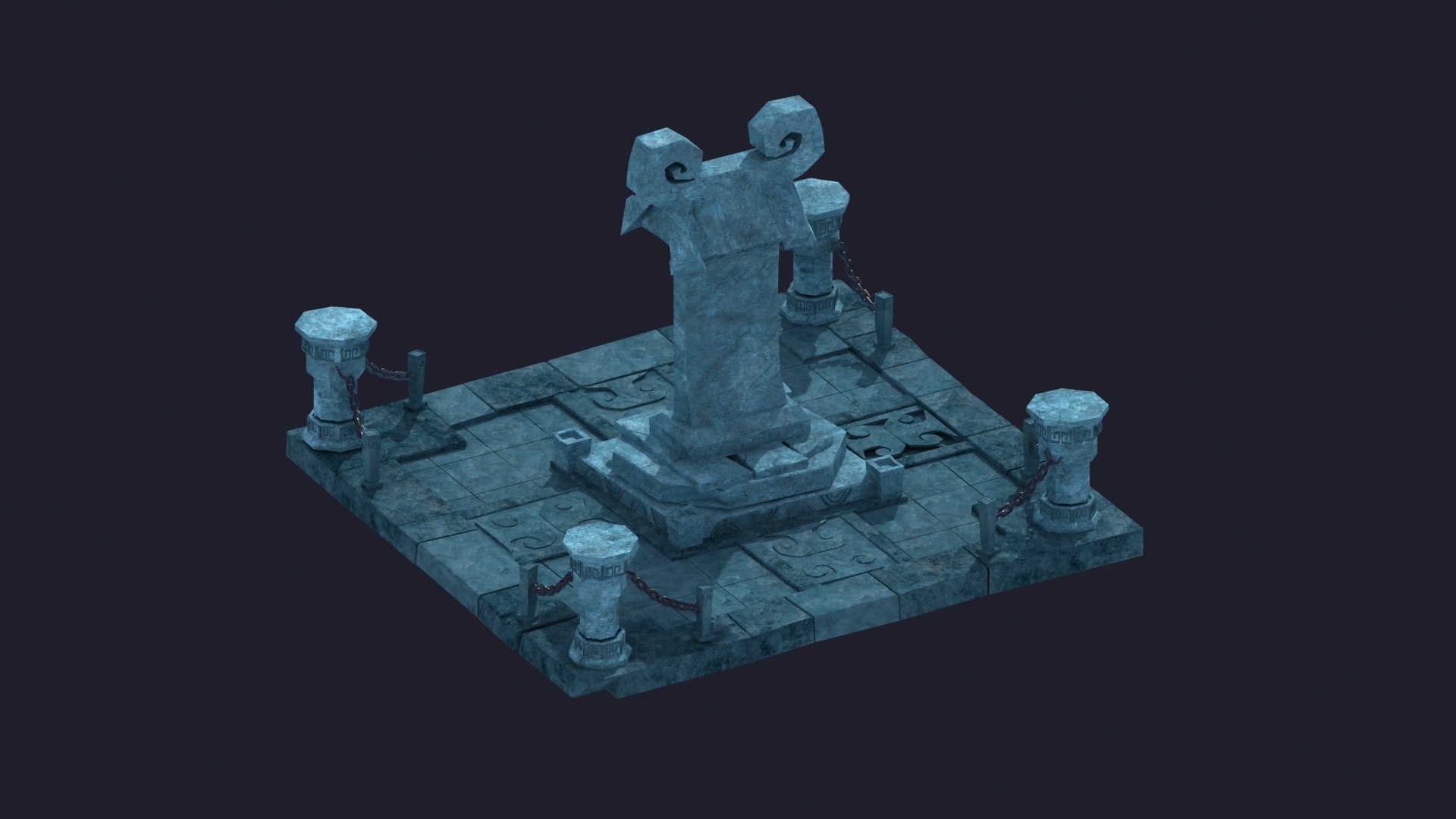 3D tomb tombstone skull bone cemetery dead headstone model - TurboSquid ...