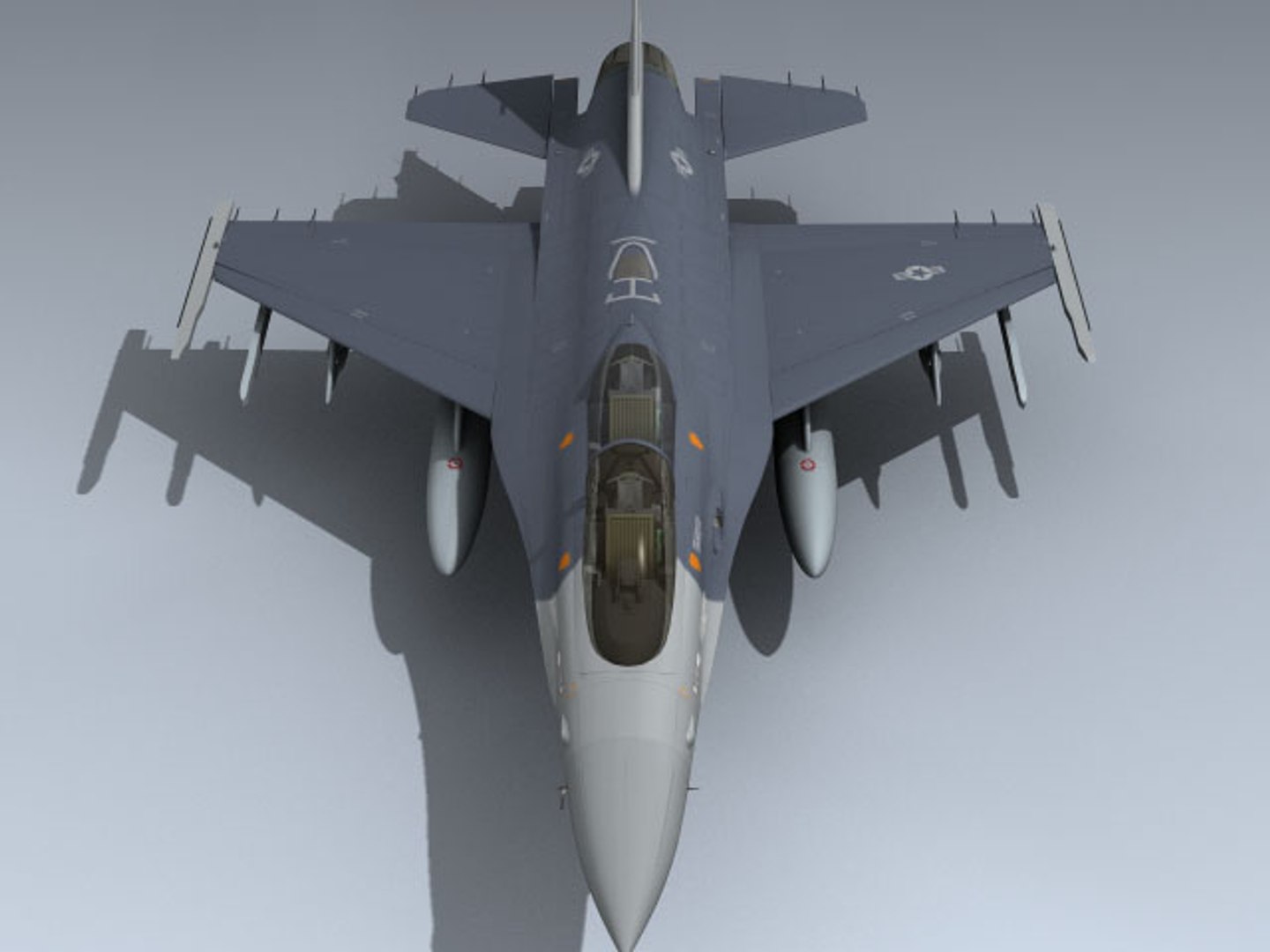 Usaf F-16b 13th Tfs 3ds