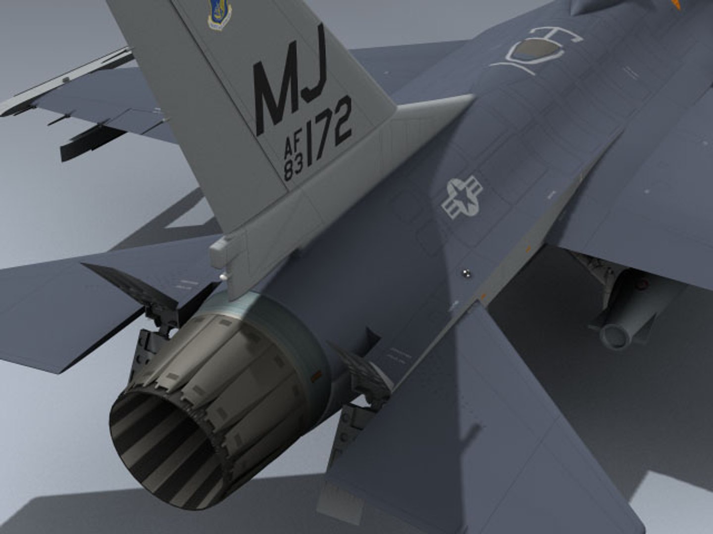 Usaf F-16b 13th Tfs 3ds