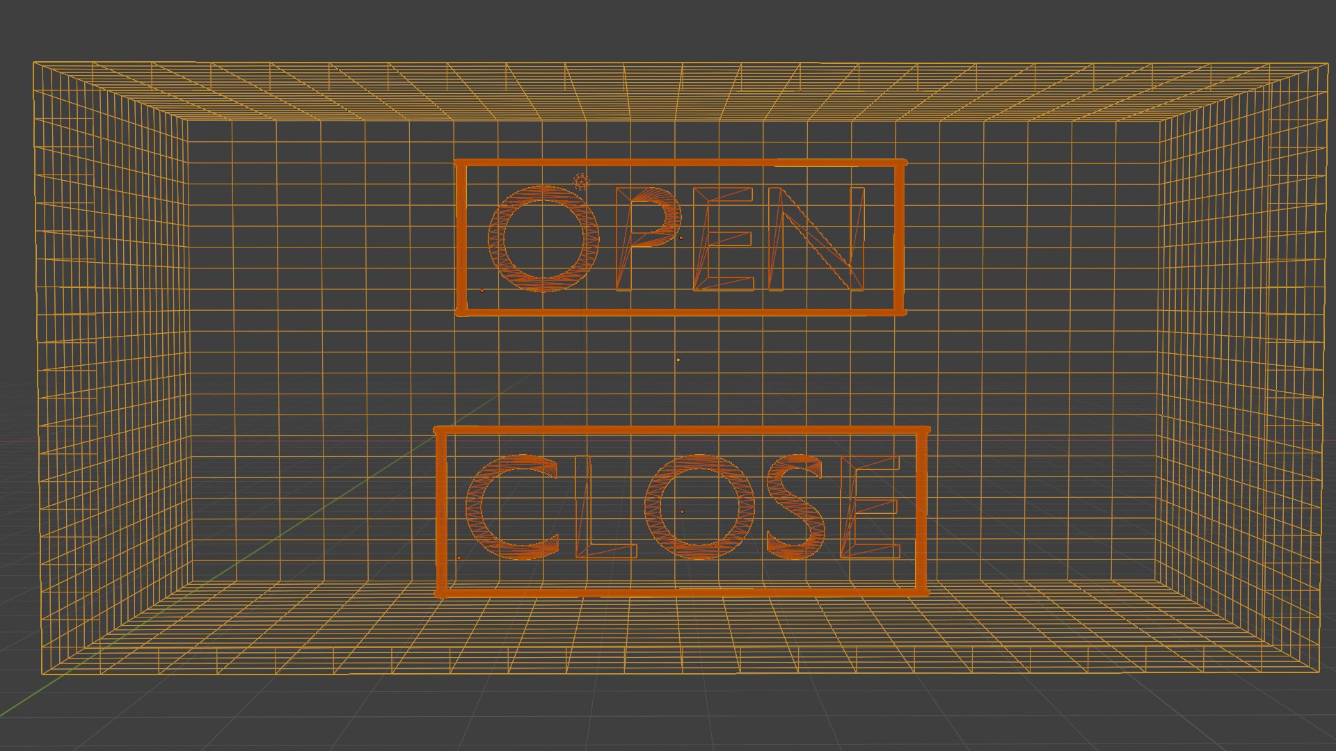 3D Led Sign Open Close - TurboSquid 1641346