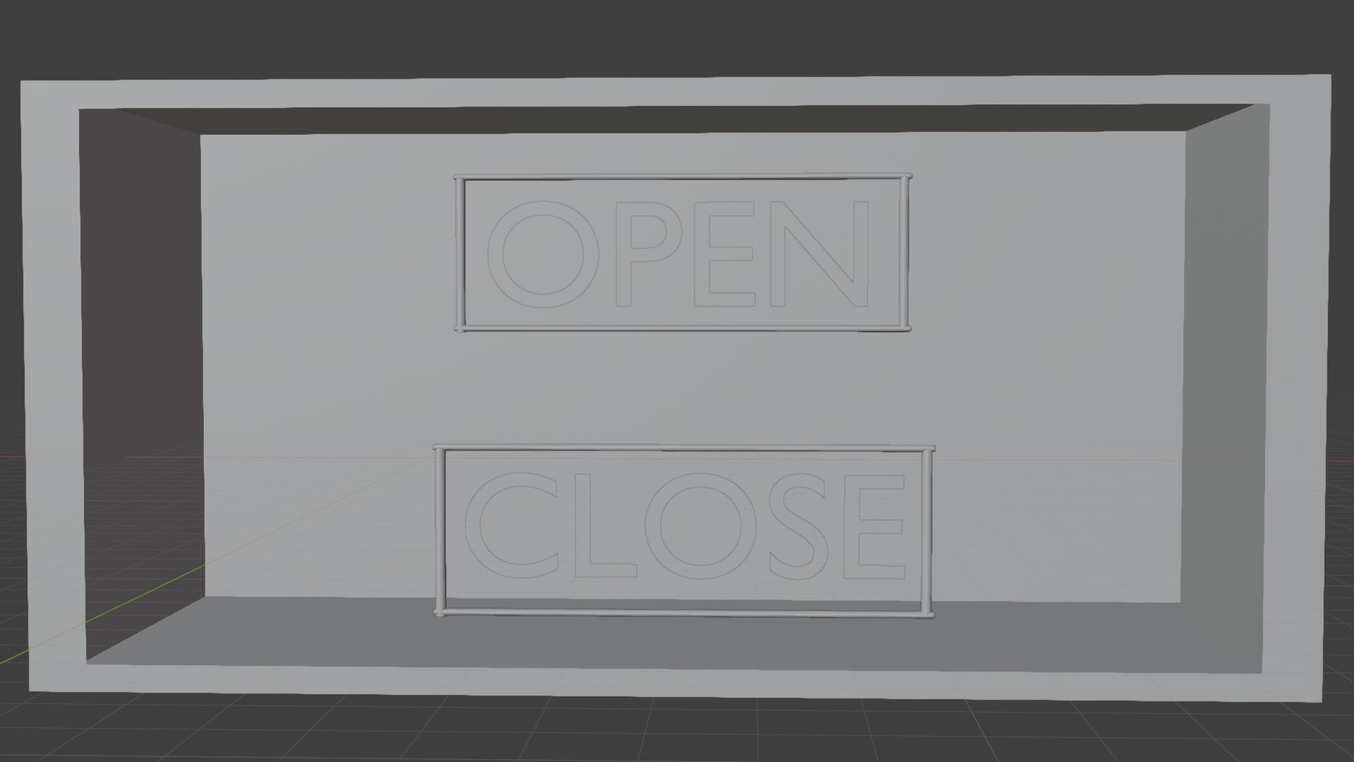 3D Led Sign Open Close - TurboSquid 1641346