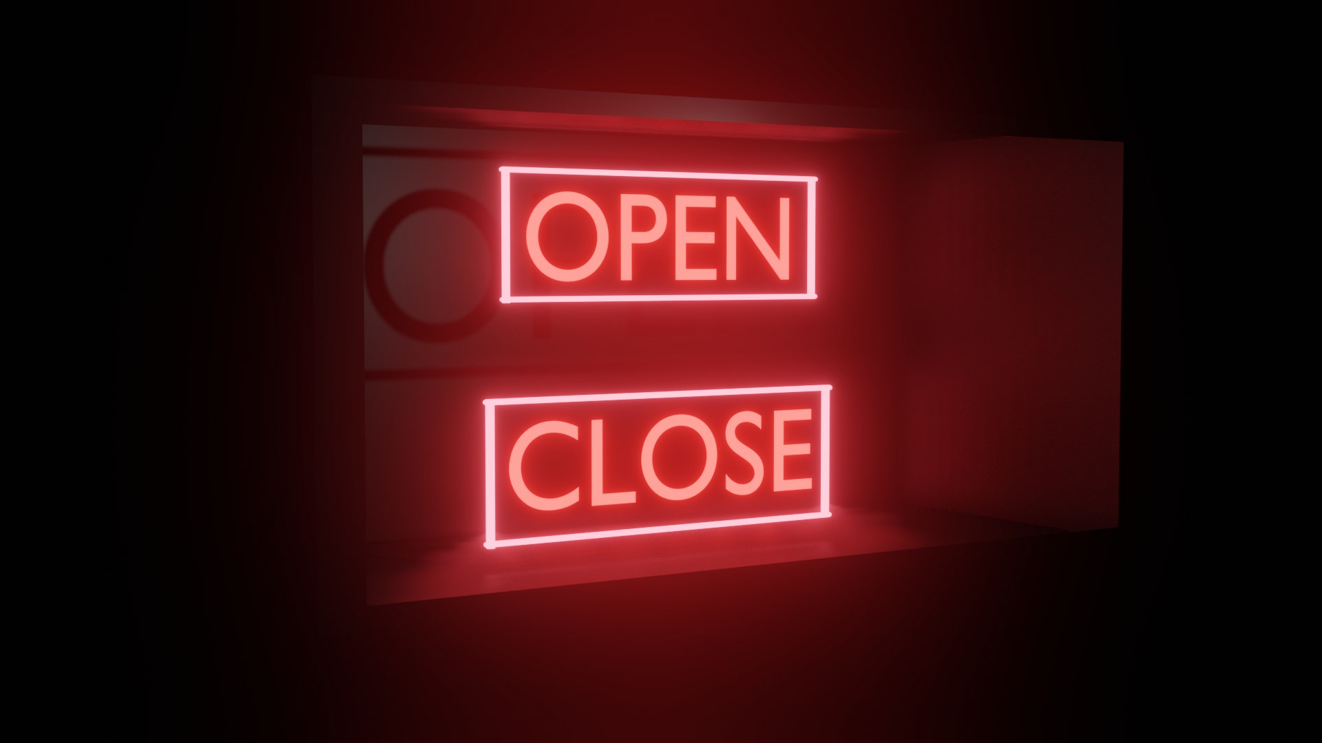 3D Led Sign Open Close - TurboSquid 1641346