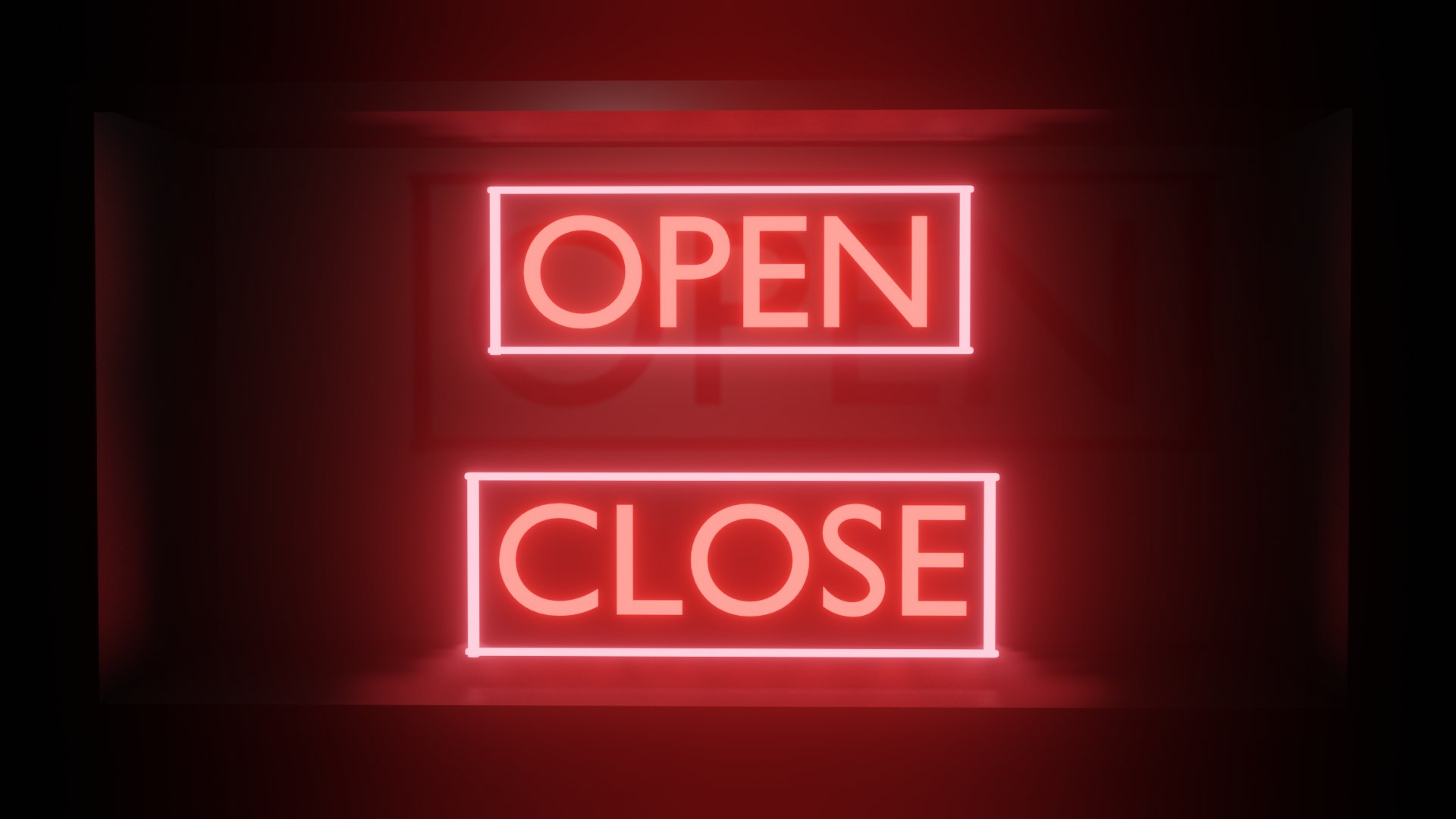 3D Led Sign Open Close - TurboSquid 1641346