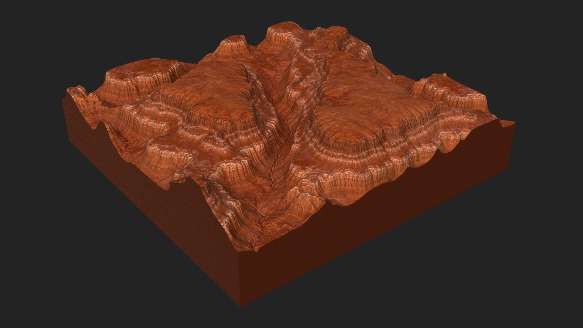 Canyon Terrain 3D - TurboSquid 2143822