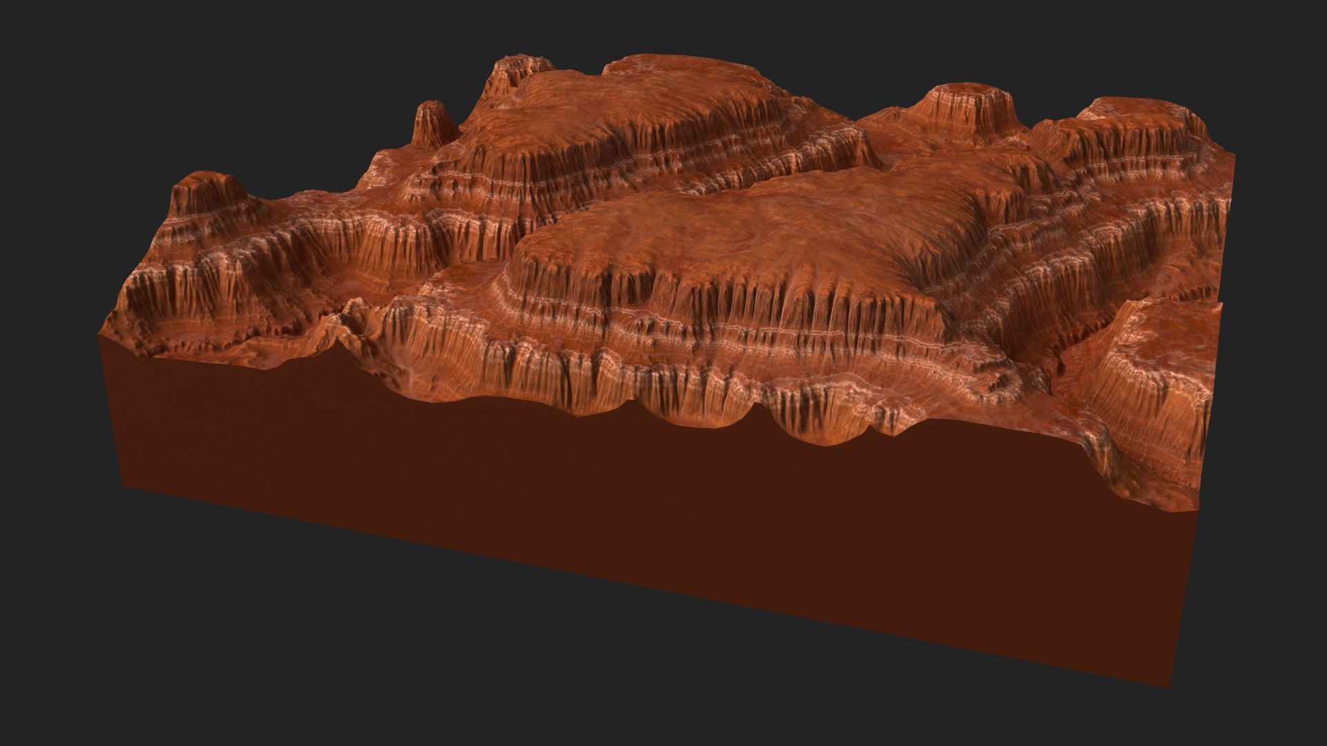 Canyon Terrain 3D - TurboSquid 2143822