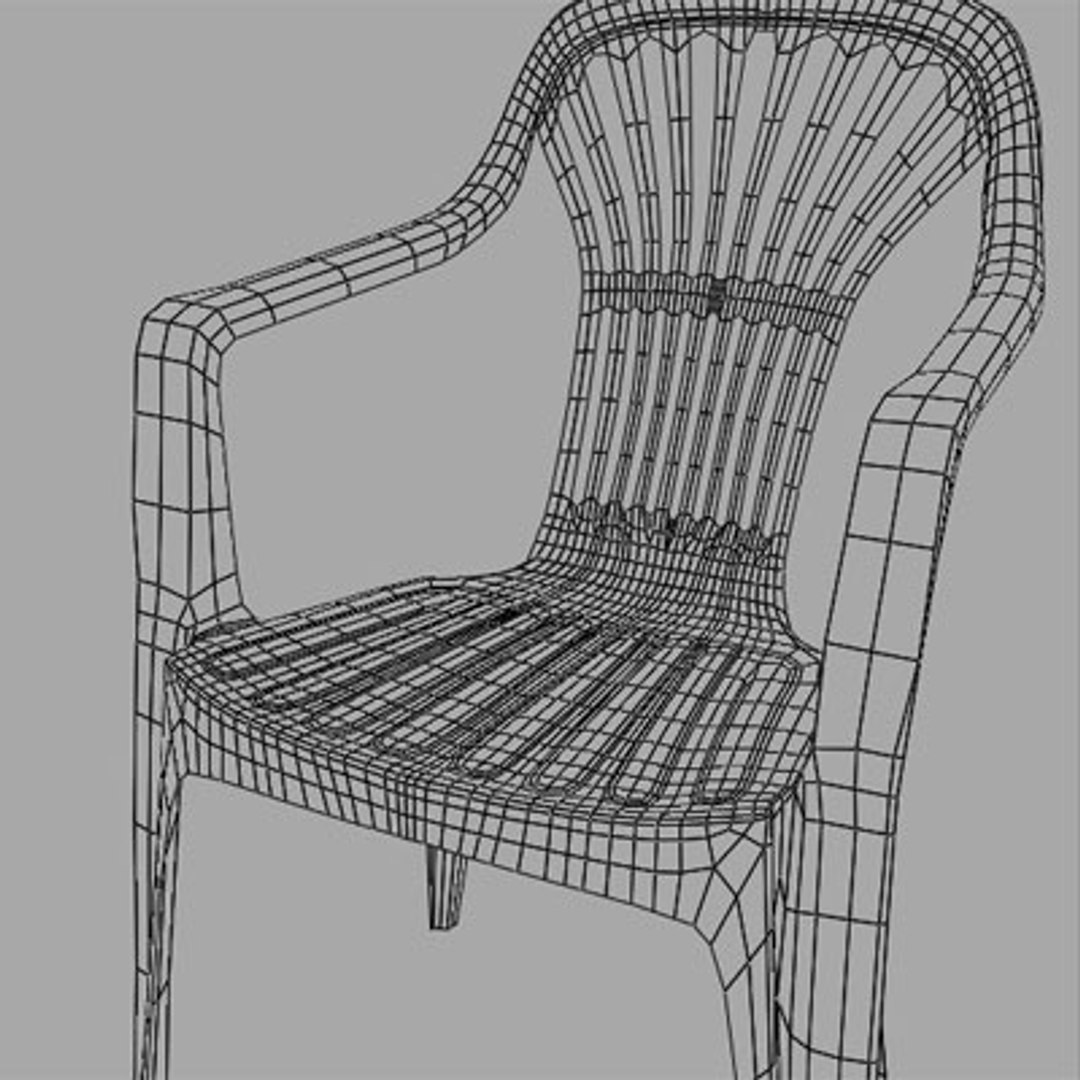 Plastic Chair 3d Model