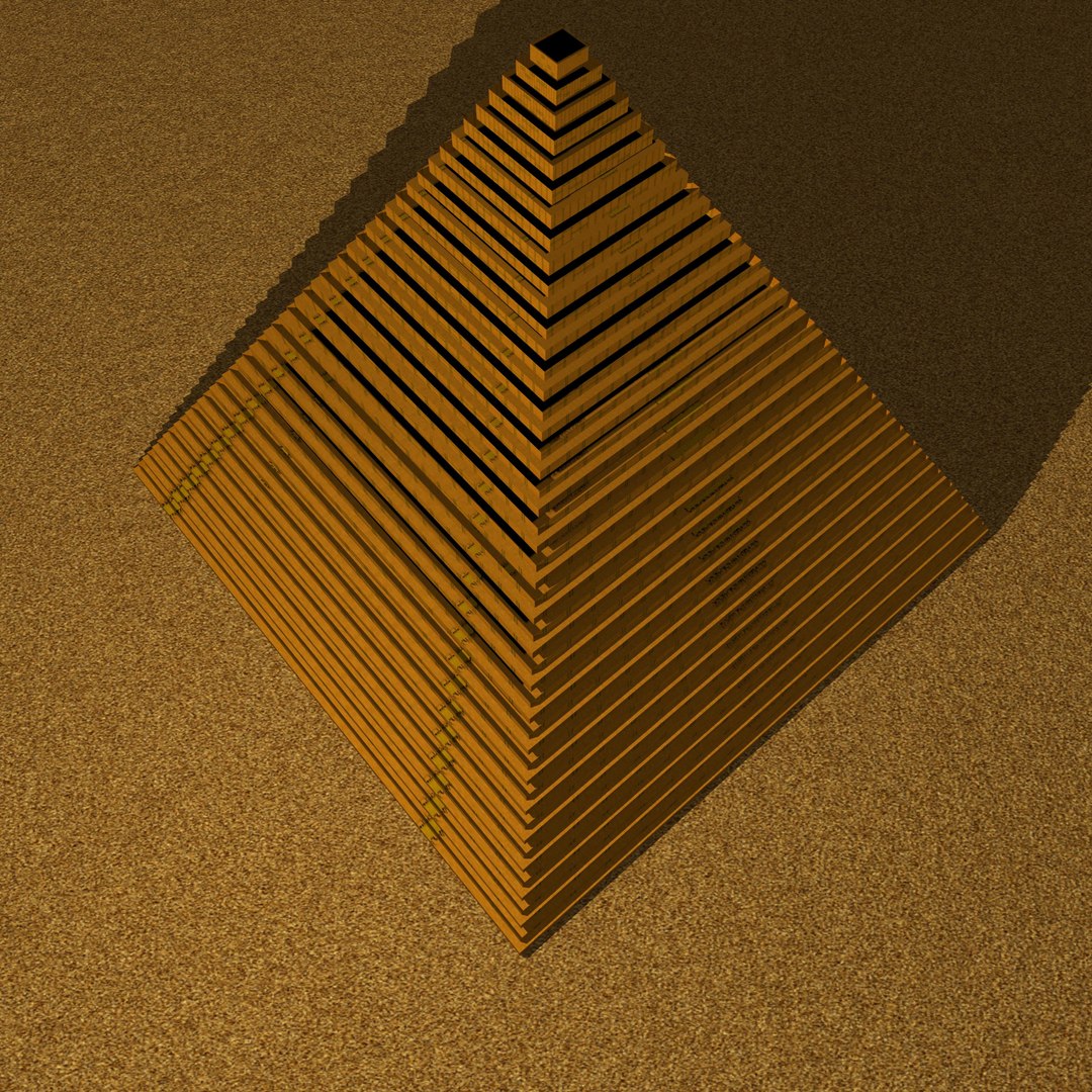 Pyramid Desert Sand 3d Model