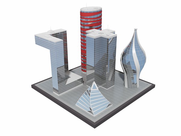 Modern future building 3D model - TurboSquid 1330528