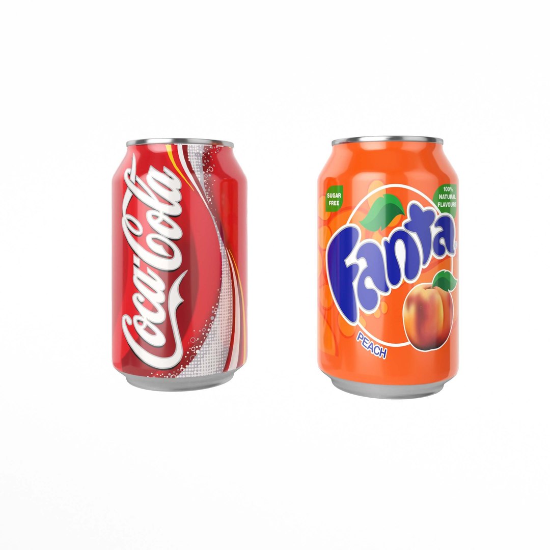 Coca-Cola And Fanta Can 3D - TurboSquid 2086142