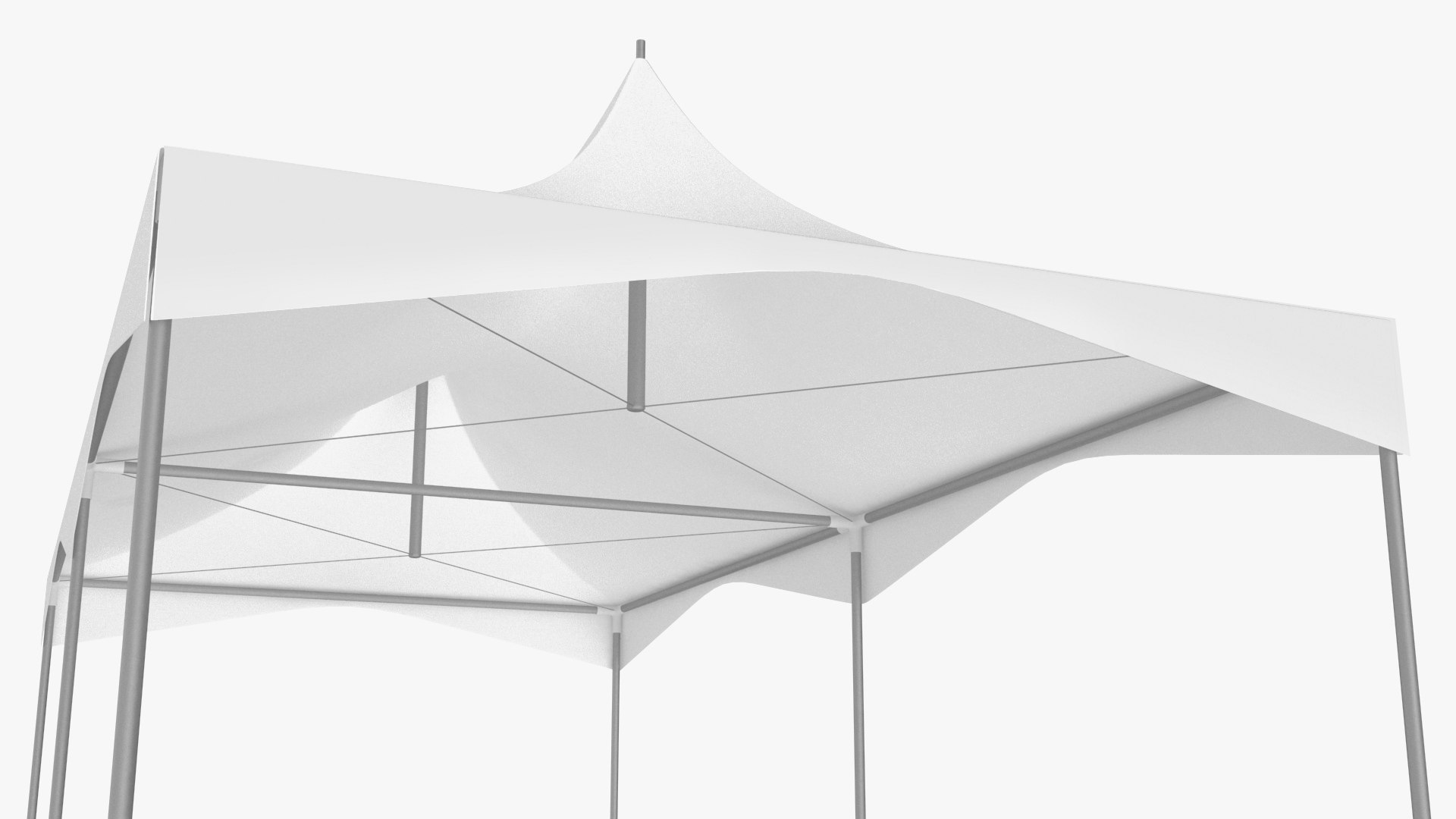 Outdoor Party Tent White Model Turbosquid 2146048