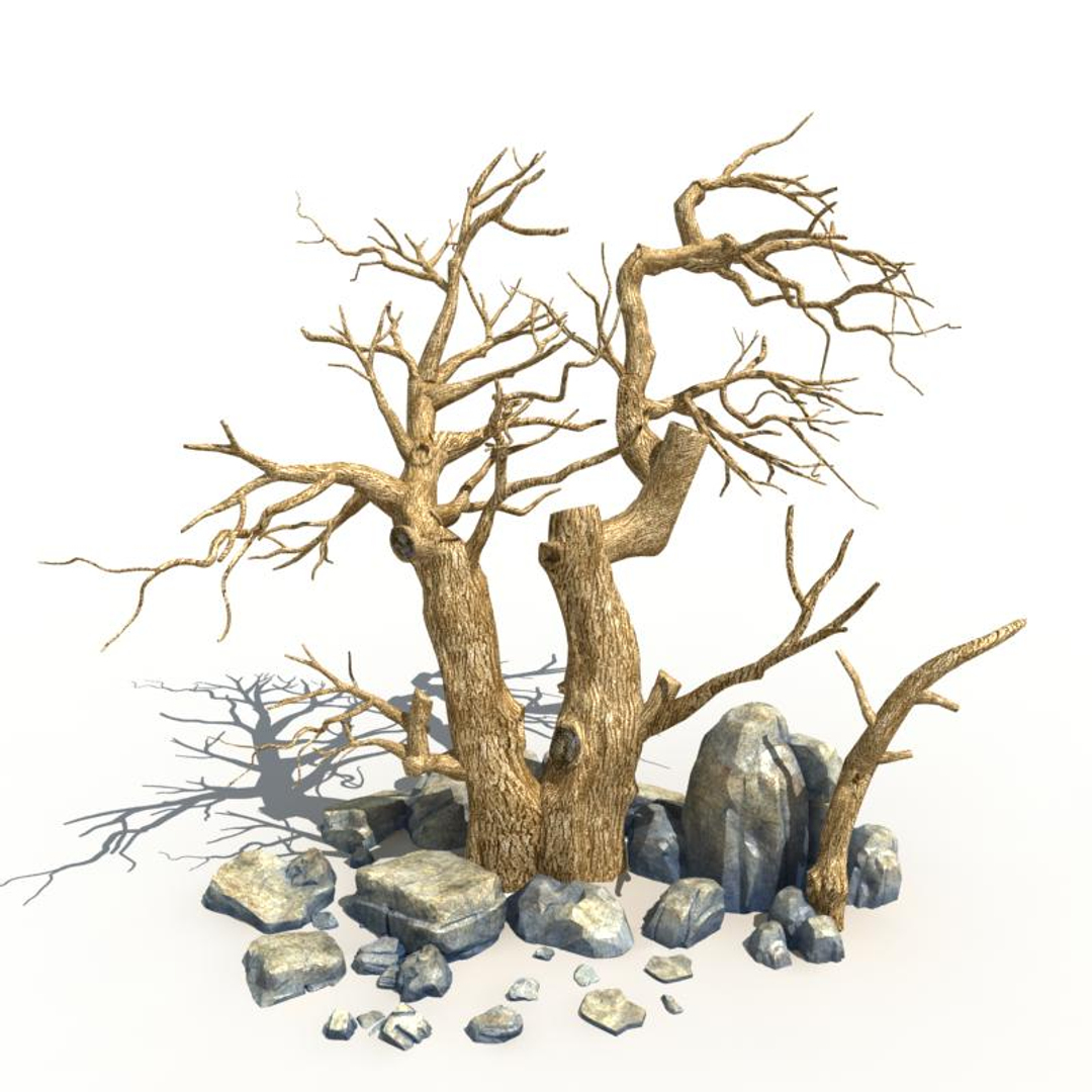 scary tree dry 3d max