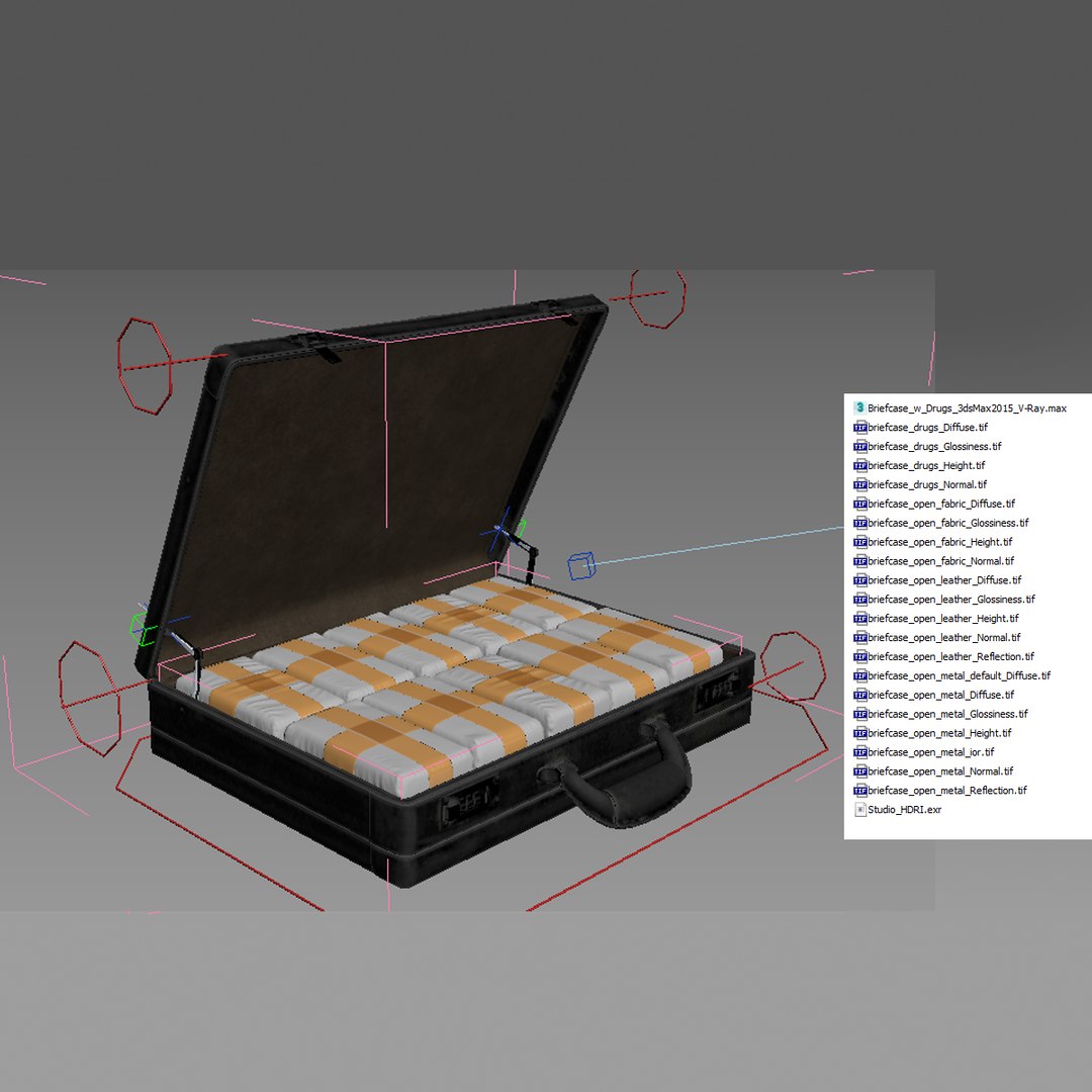 Briefcase Drugs 3D Model - TurboSquid 1304145