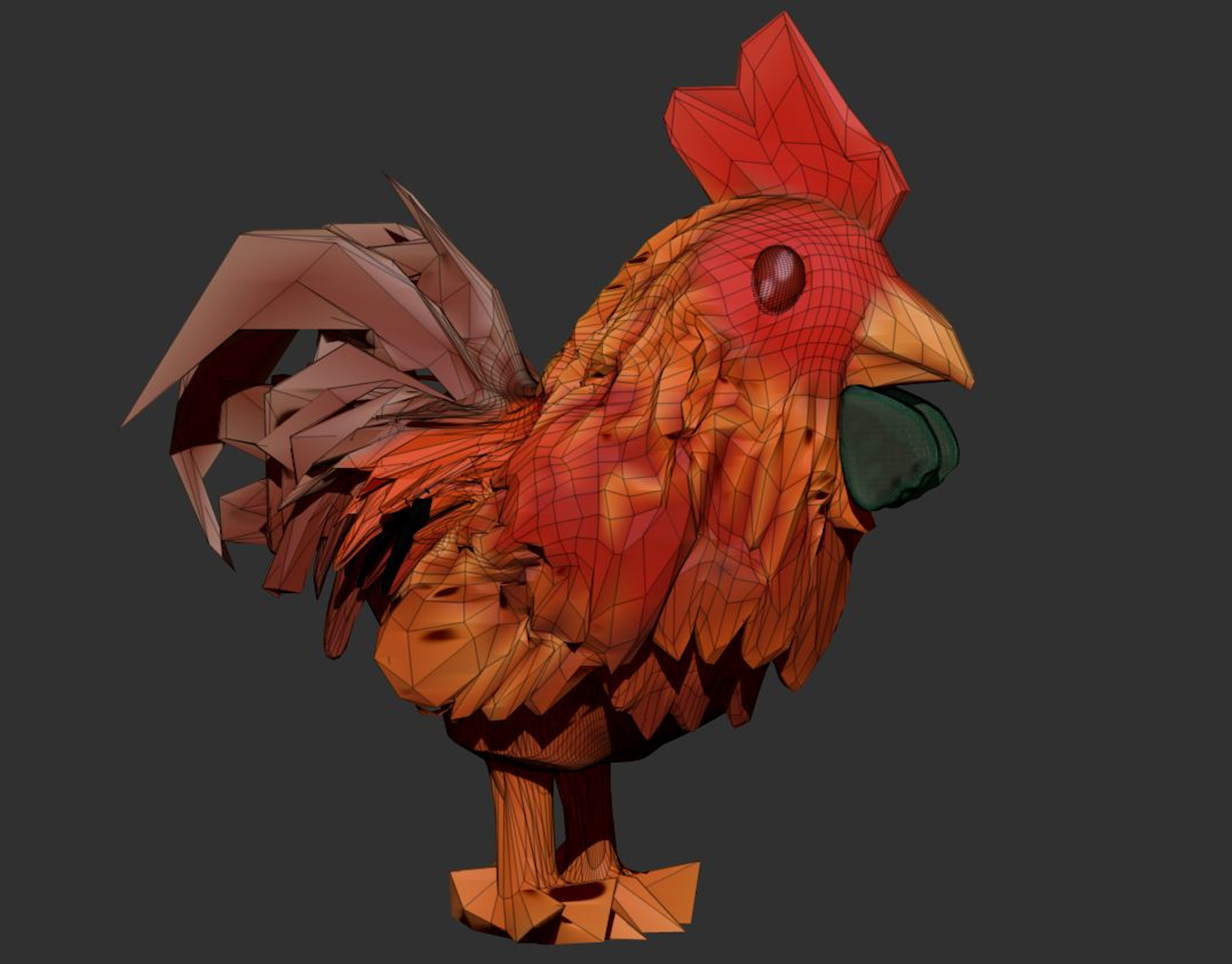 Chicken rooster 3D - TurboSquid 1675178