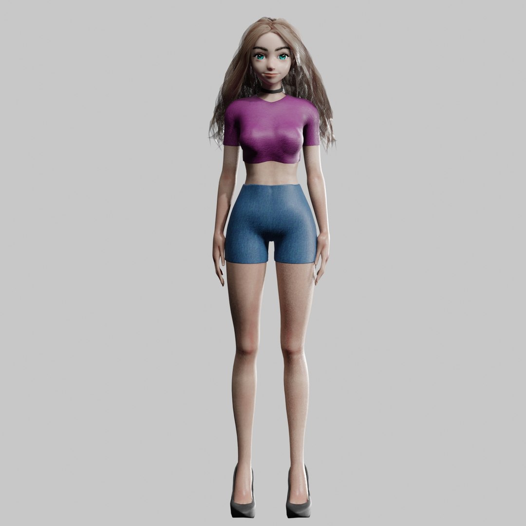 Classic Cute Woman V30788 3D Model - TurboSquid 2276690