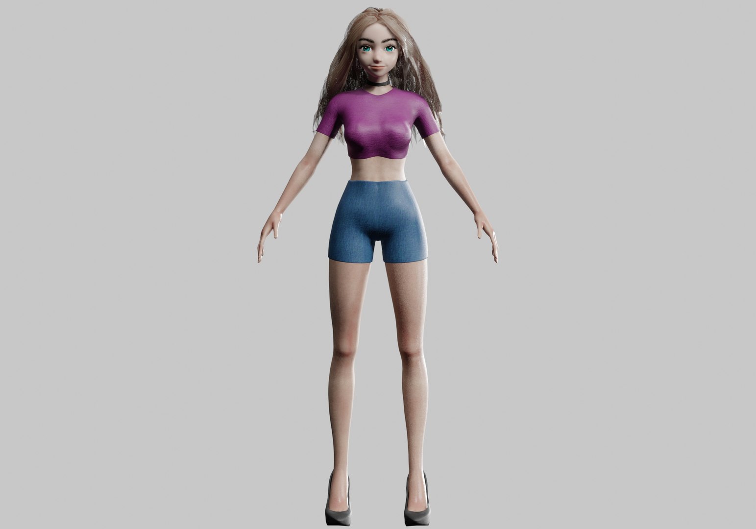 Classic Cute Woman V30788 3D Model - TurboSquid 2276690