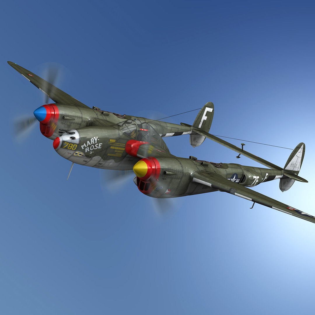 Lockheed Lightning - Mary 3D - TurboSquid 1694564