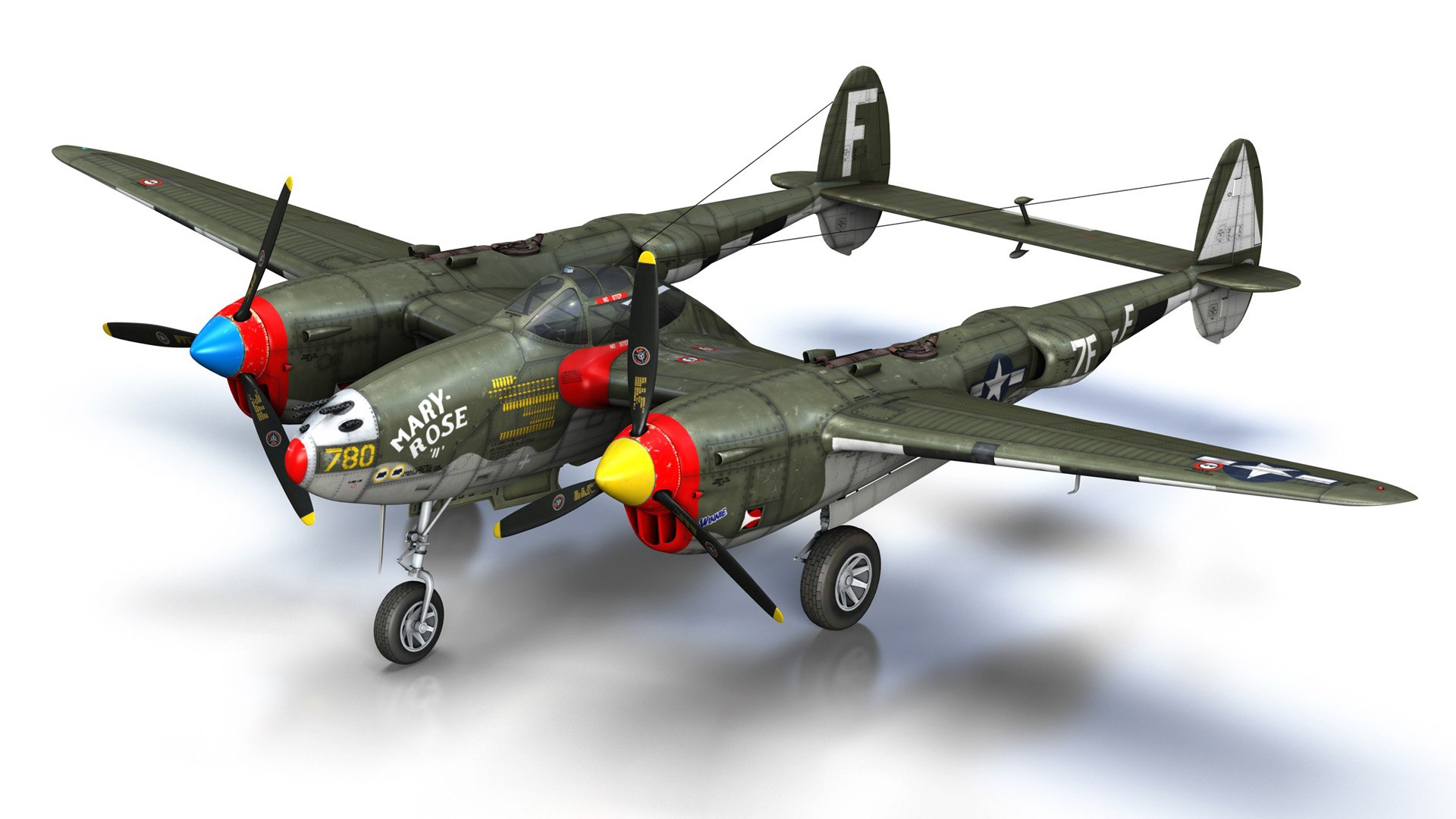Lockheed Lightning - Mary 3D - TurboSquid 1694564