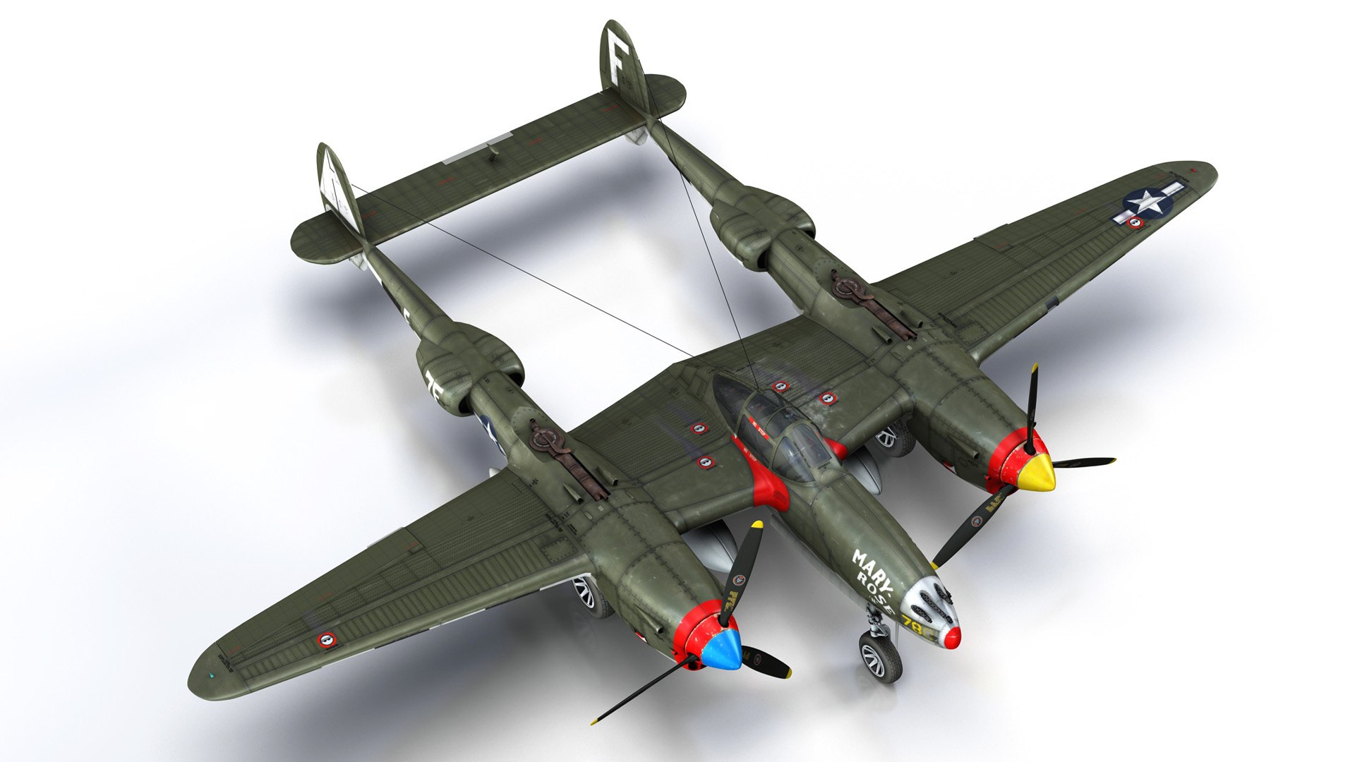 Lockheed Lightning - Mary 3D - TurboSquid 1694564
