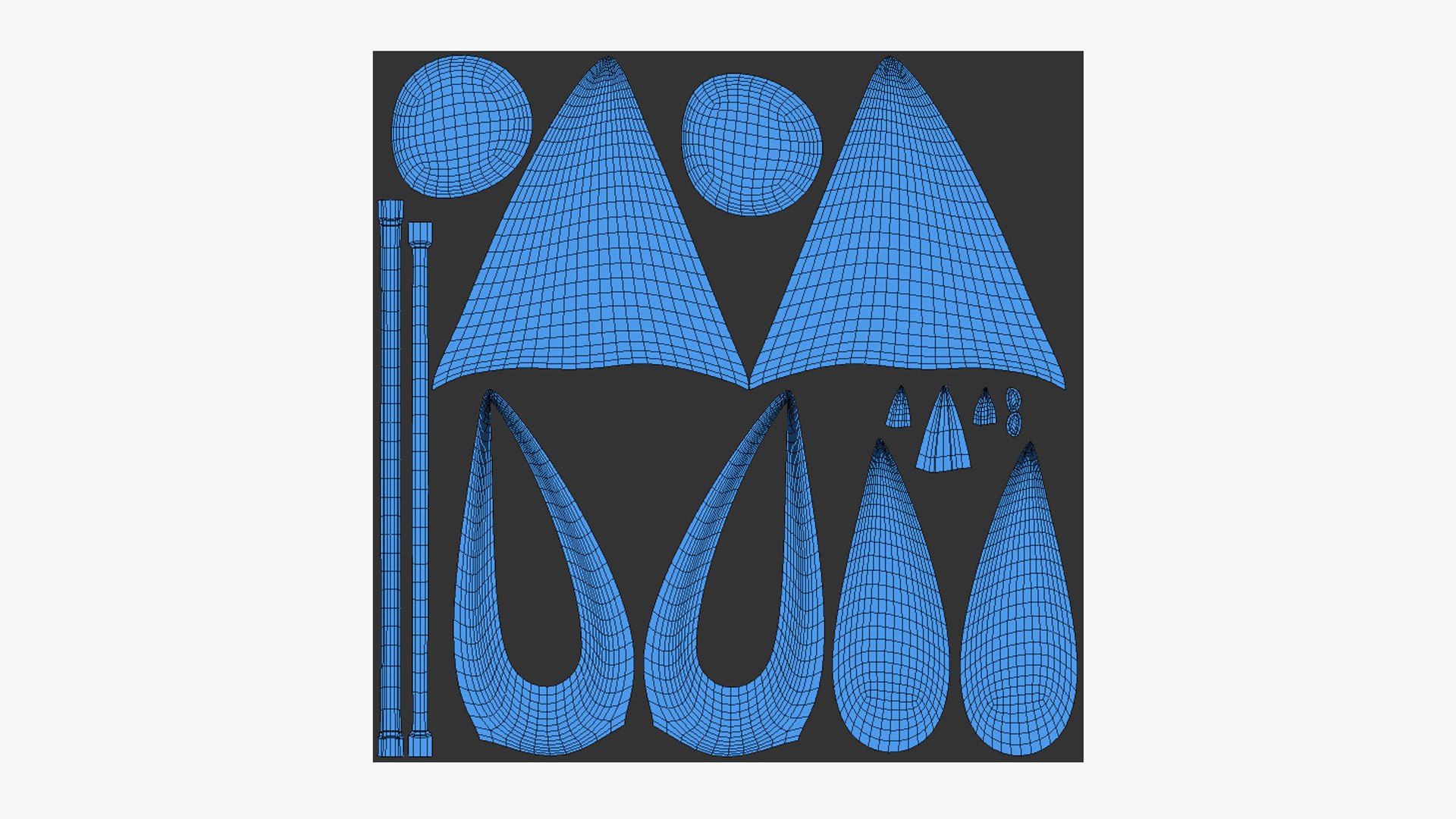 3D Model Furry Ears Tiara E01 Black - Headband Character Design - TurboSquid 2118143