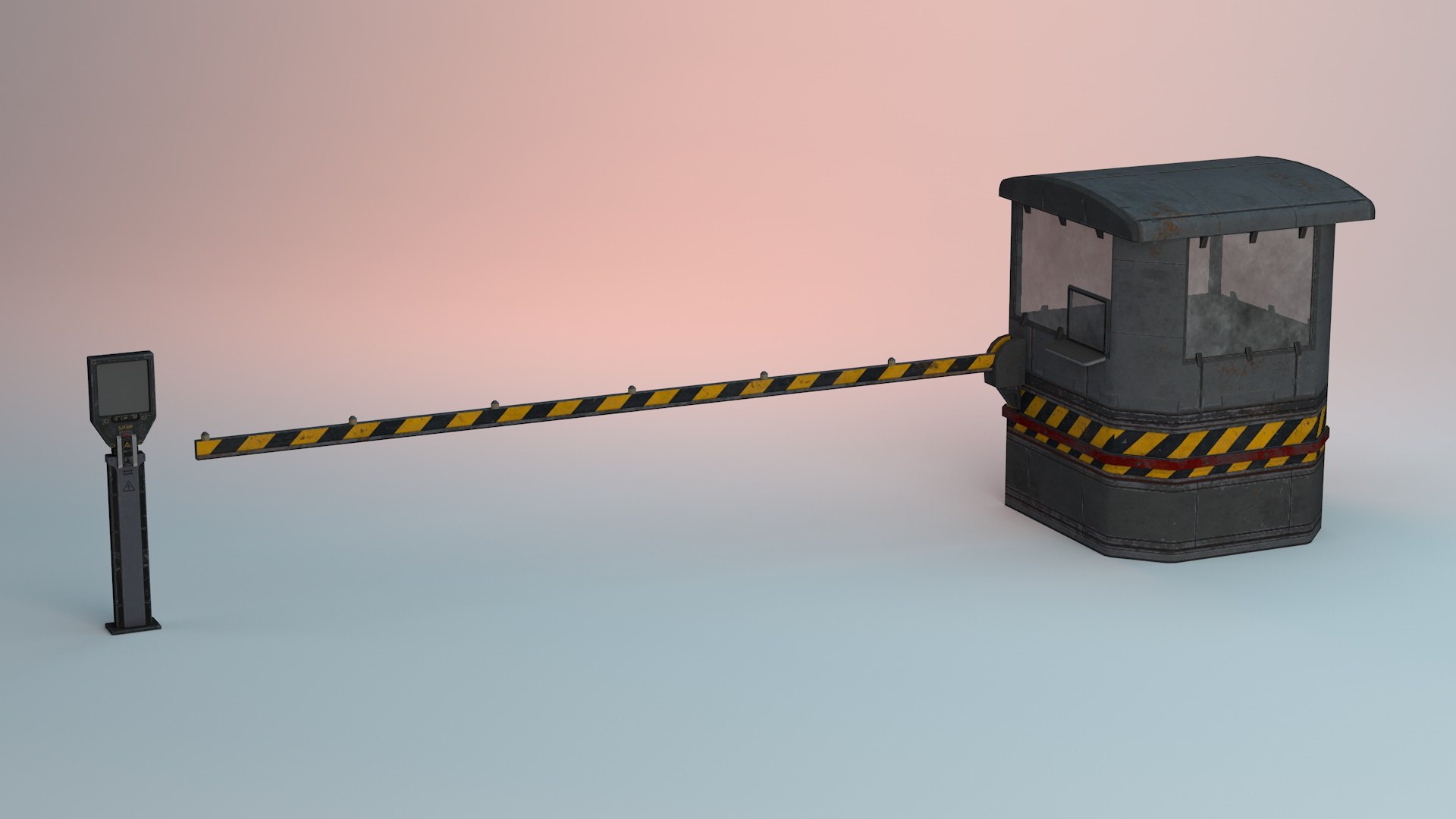 3D Parking Gate model - TurboSquid 1928526