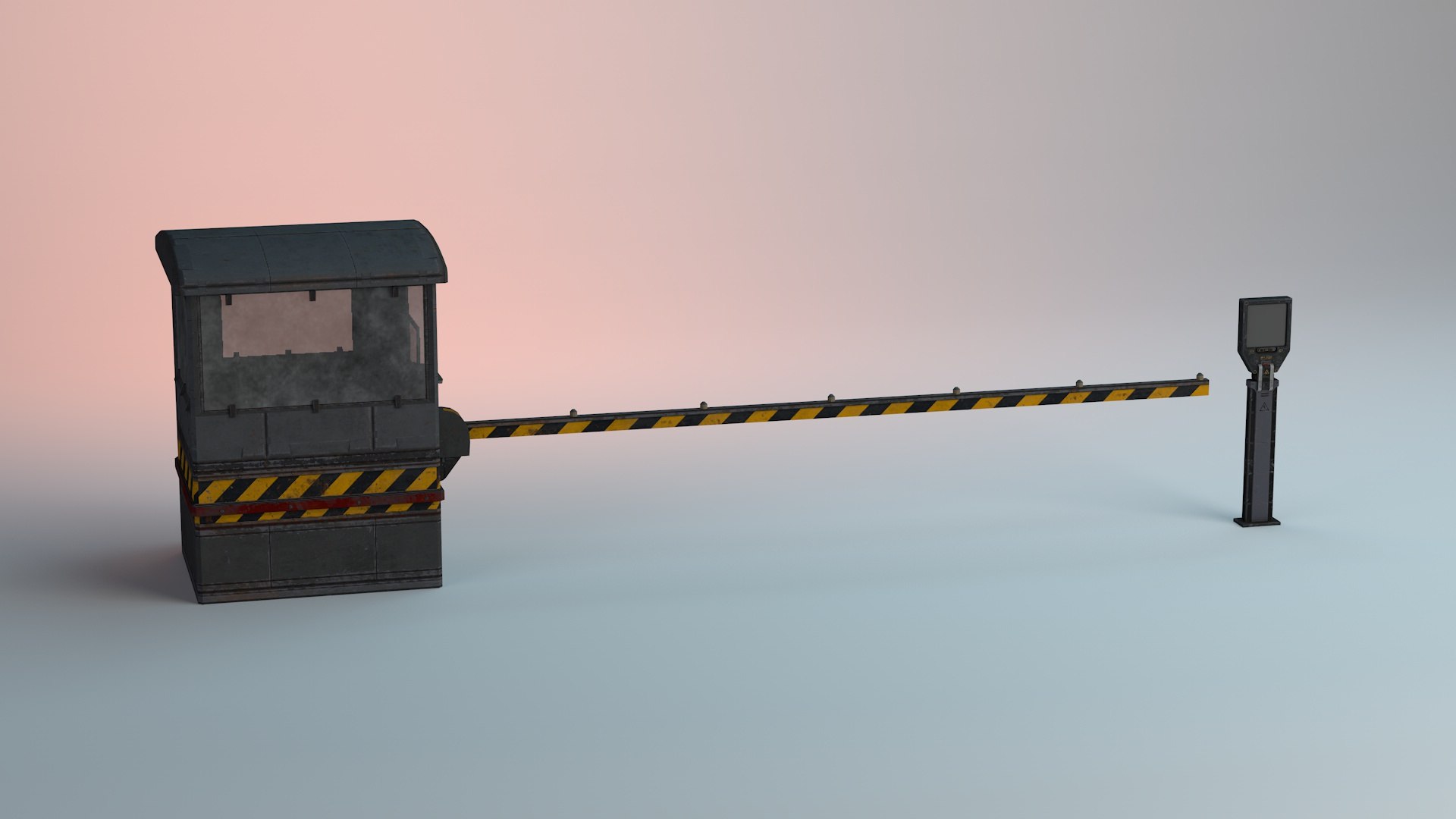 3D Parking Gate model - TurboSquid 1928526