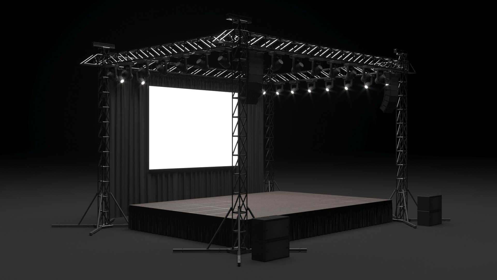 Concert Stage 3D - TurboSquid 2091319